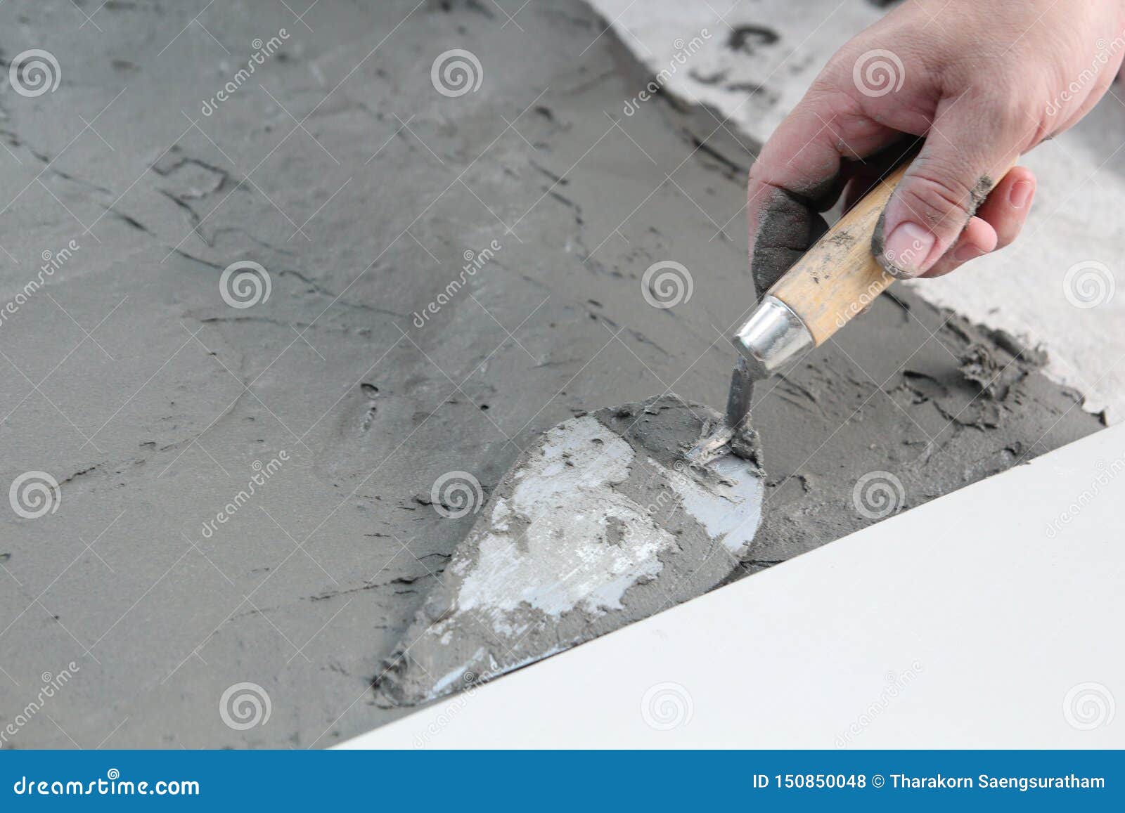 Fill The Plaster Layout Of The City With Blue Resin Stock Photography ...