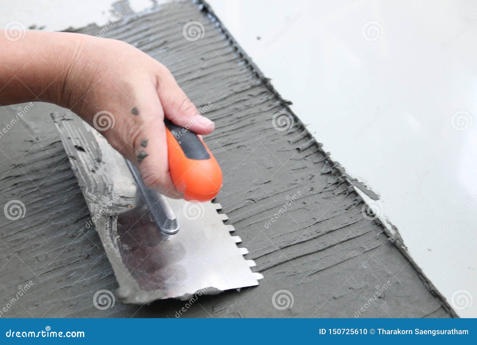 Fill The Plaster Layout Of The City With Blue Resin Stock Photography ...