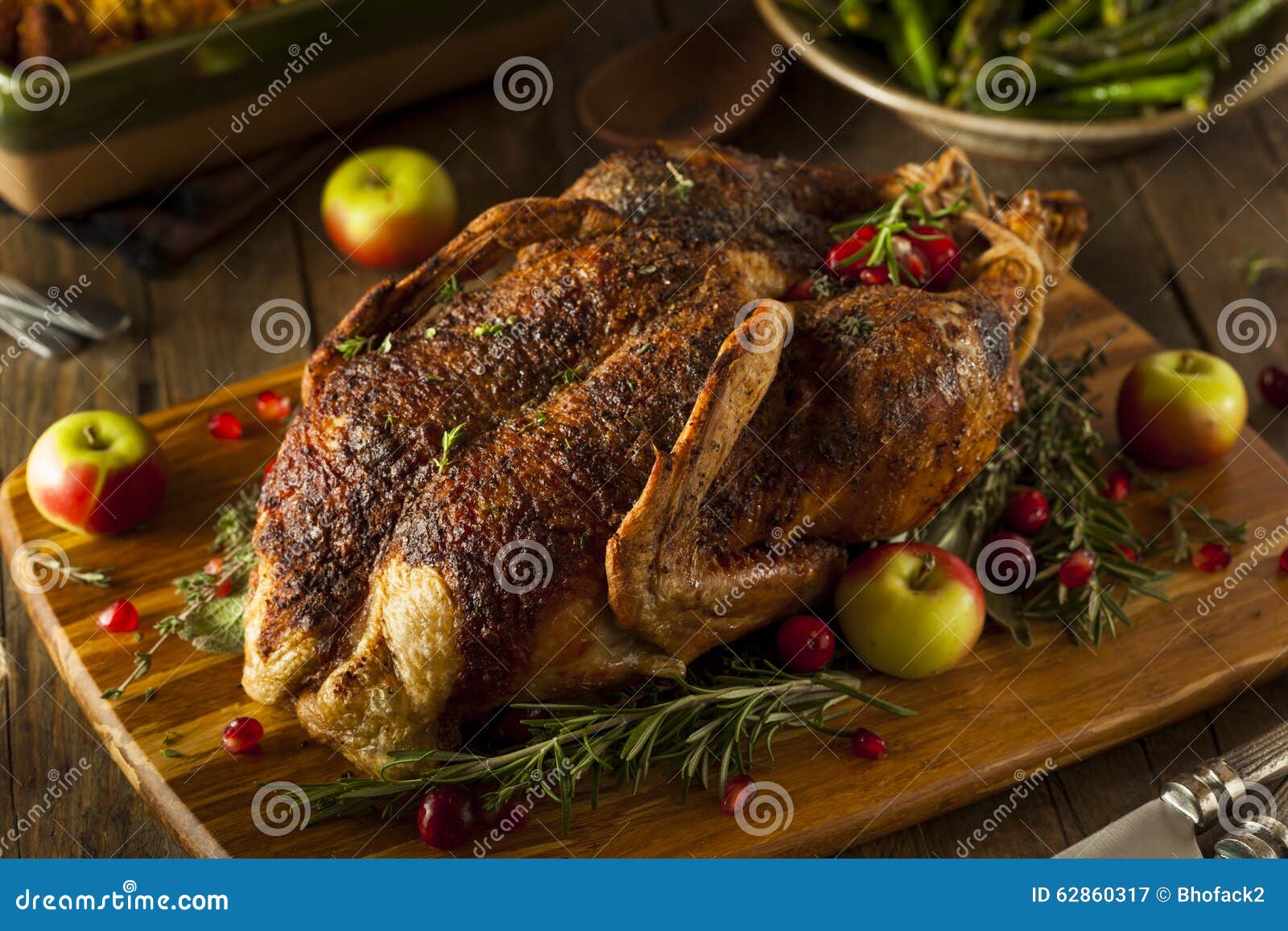 Homemade Roasted Duck with Herbs Stock Image - Image of baked, poultry ...