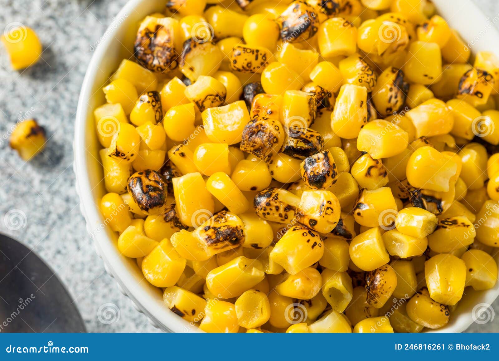 Homemade Roasted Sweet Corn Kernals Stock Image - Image of kernals ...