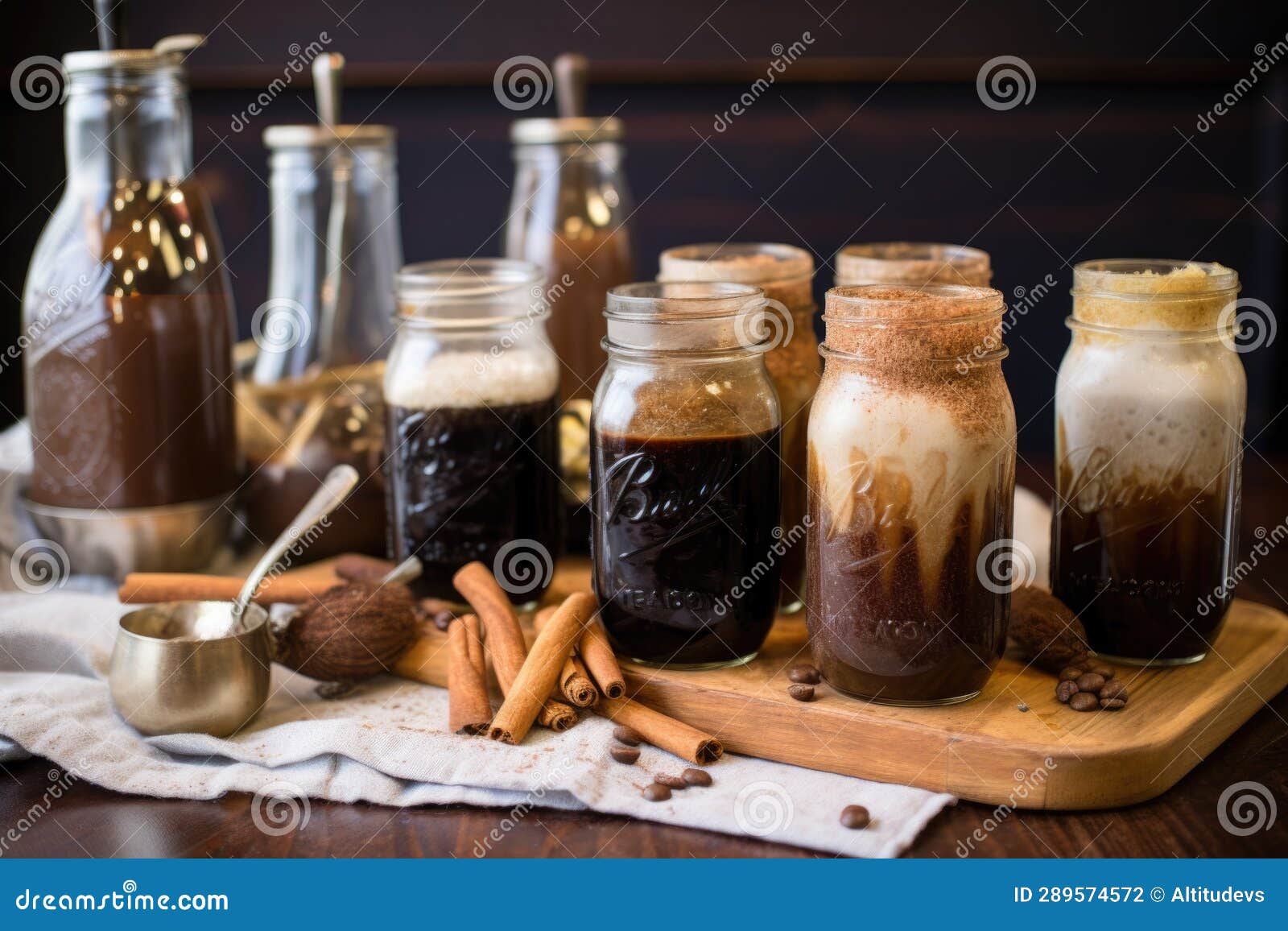 Homemade Root Beer in Rustic Mason Jars Stock Photo - Image of mason ...