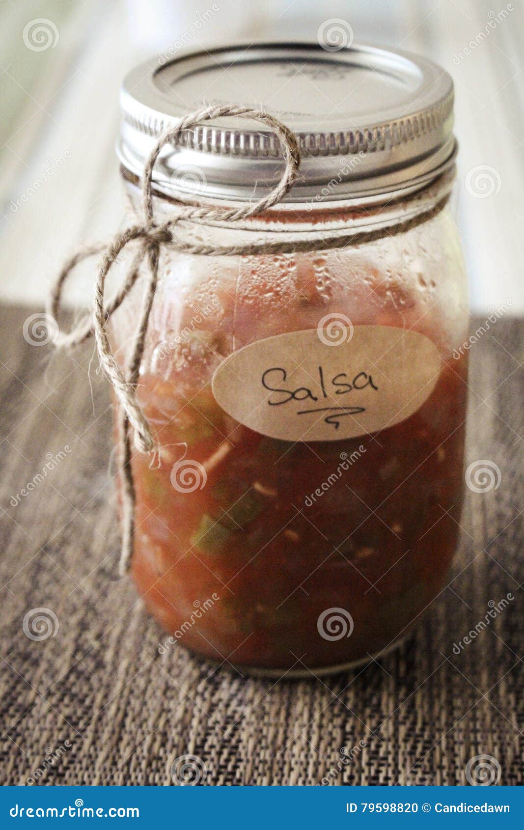 Homemade Salsa stock photo. Image of mason, preserving - 79598820