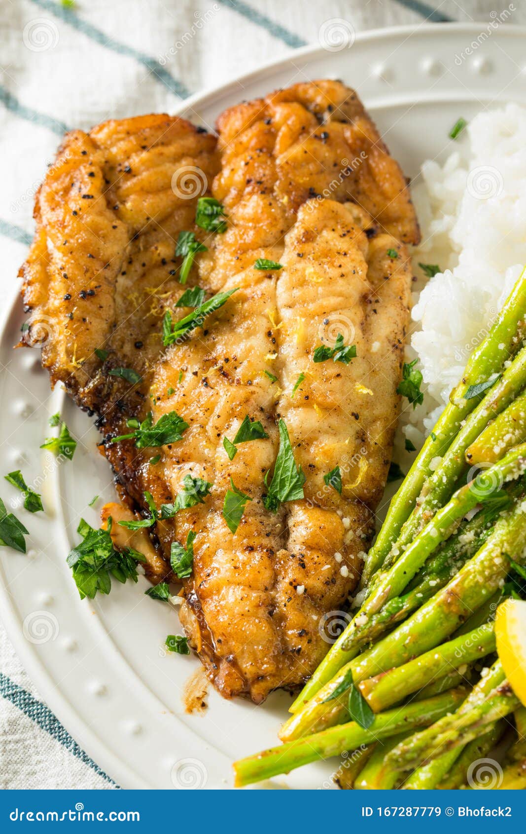 Homemade Sauteed Whitefish Dinner Stock Image - Image of baked, fish ...