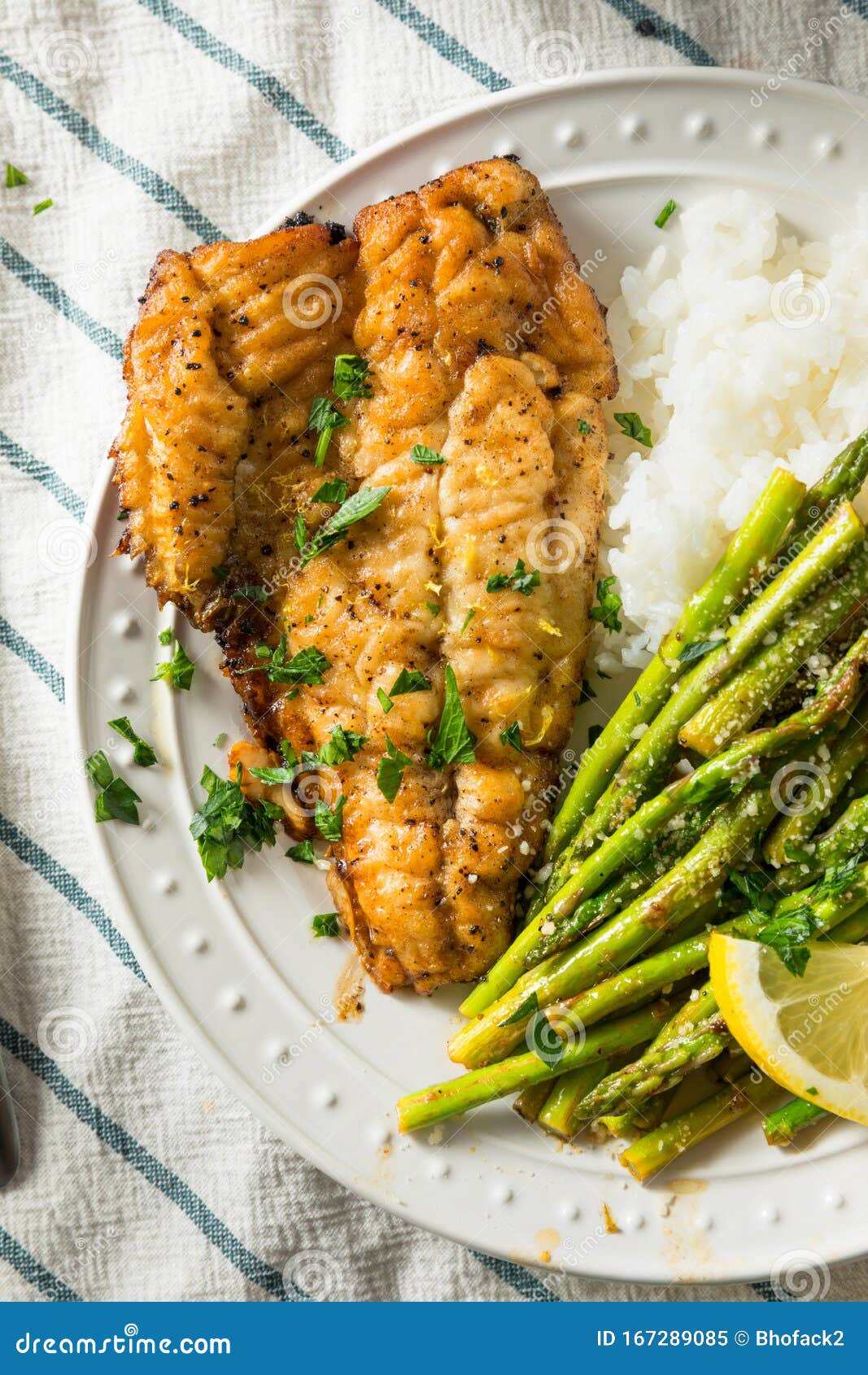 Homemade Sauteed Whitefish Dinner Stock Image - Image of prepared, food ...