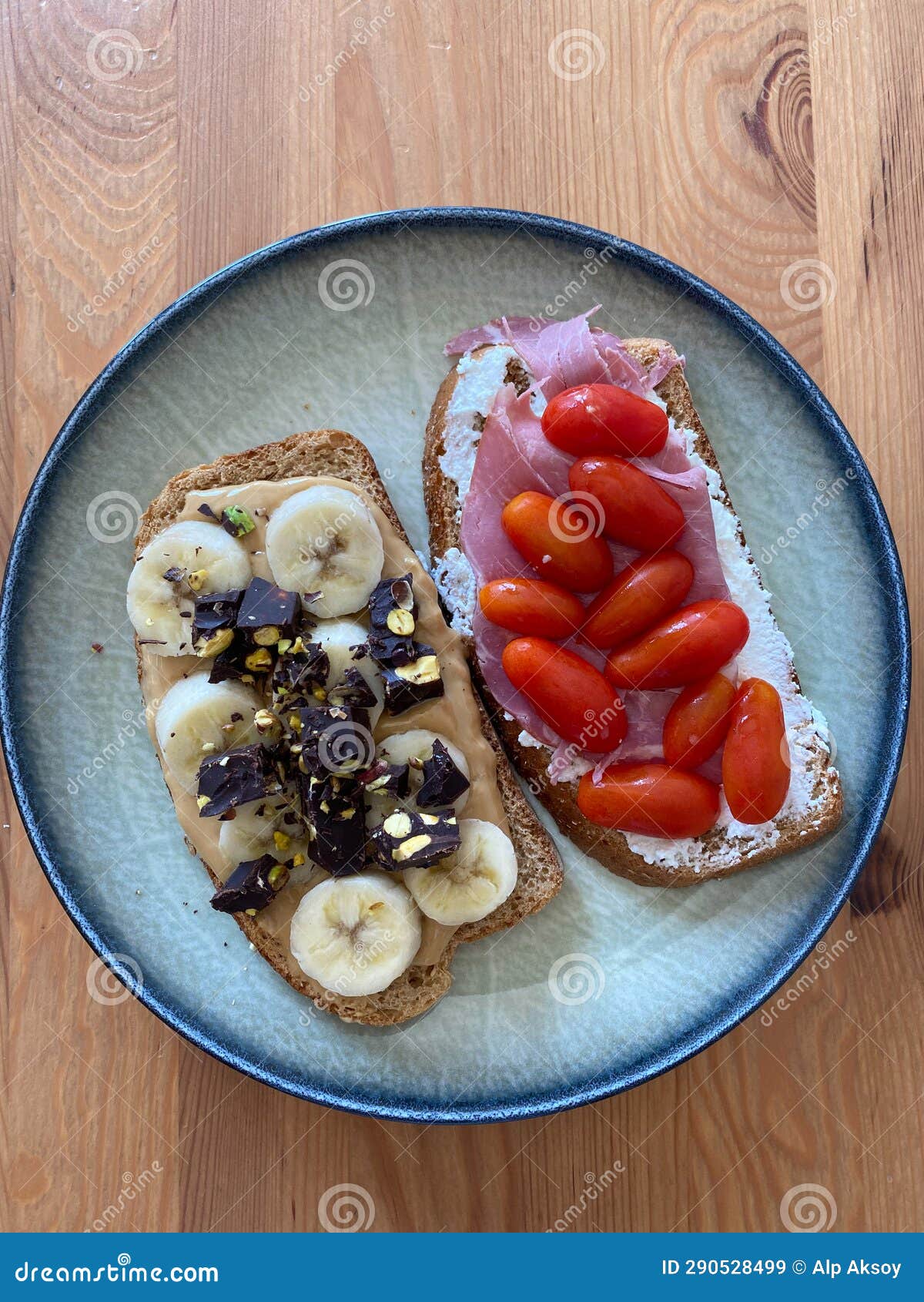 Homemade Set with Toast Bread and Different Toppings for Breakfast ...