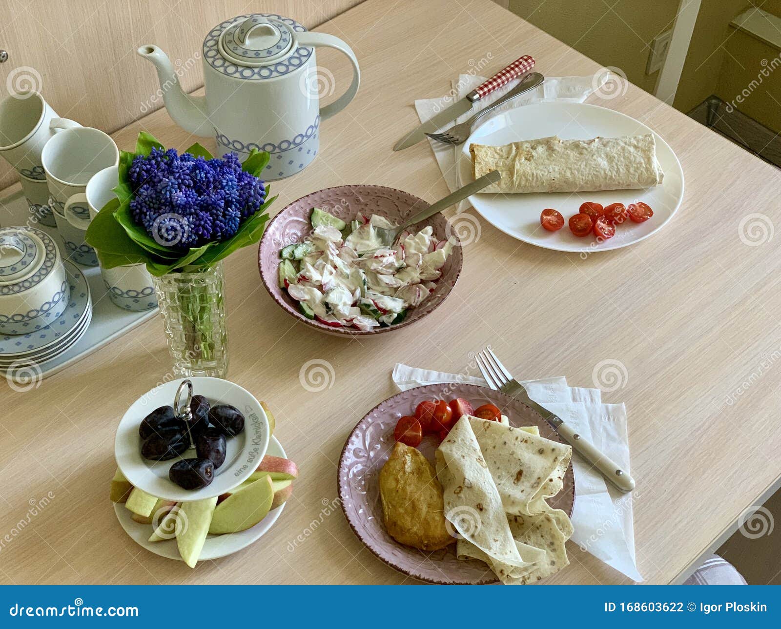 Homemade Shawarma Breakfast Stock Photo - Image of cuisine, fast: 168603622