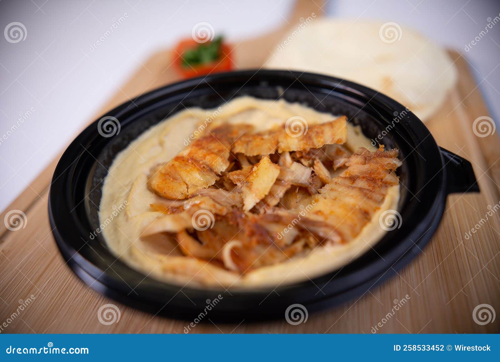 Homemade Shawarma on a Wooden Board Stock Photo - Image of fresh ...