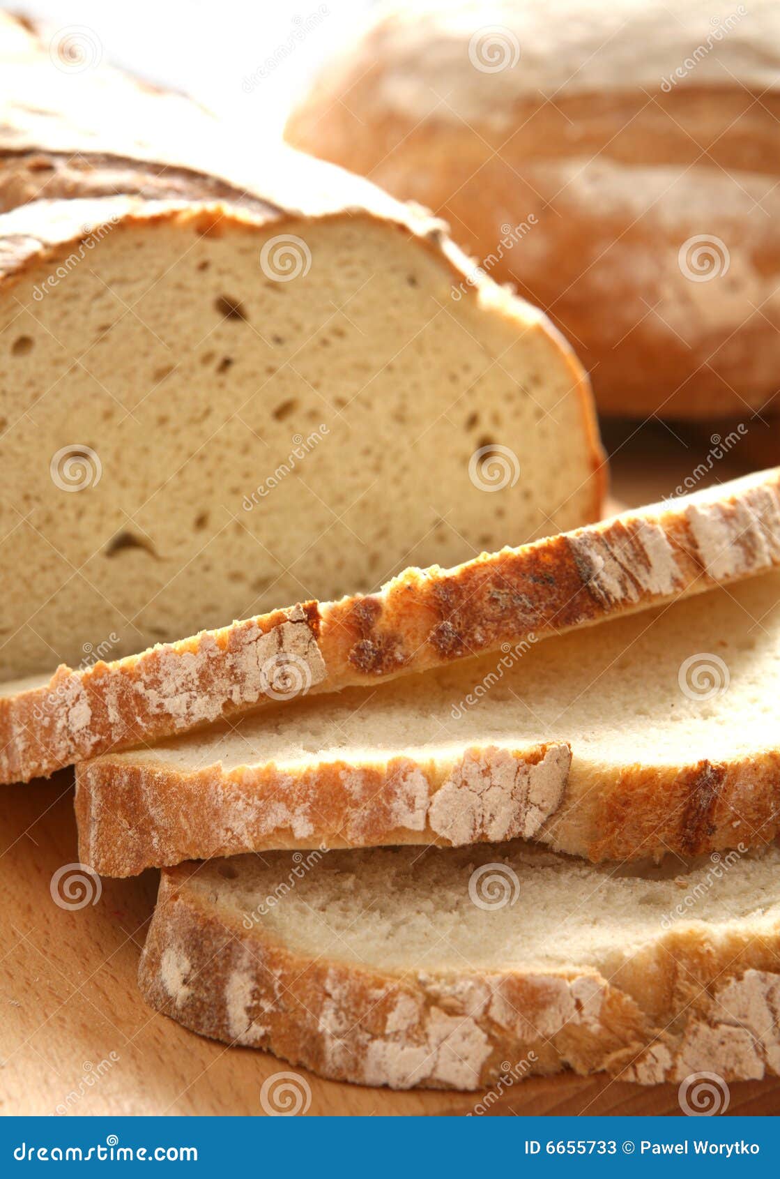 Homemade sliced bread stock image. Image of crusted, slices - 6655733