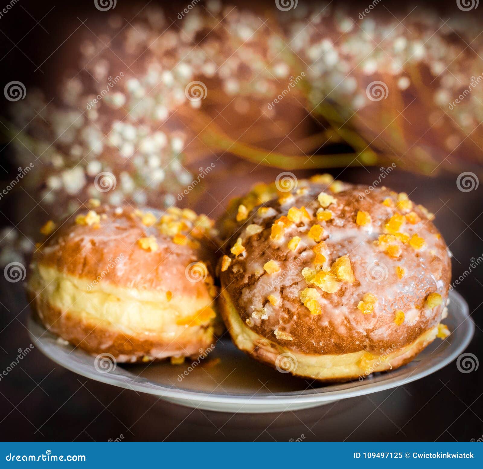 Homemade small donuts stock image. Image of breakfast - 109497125