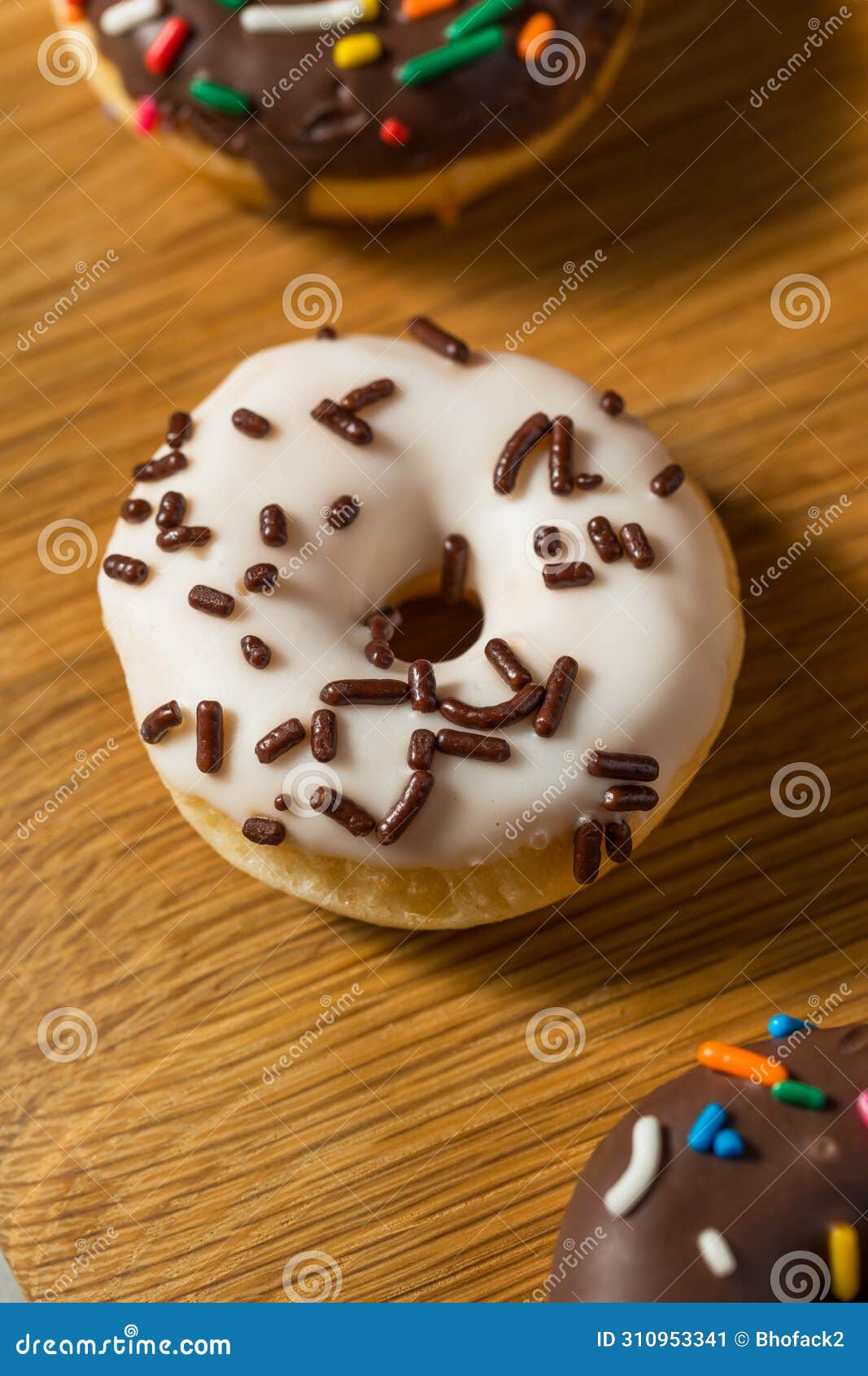 Homemade Small Mini Donuts stock image. Image of baked - 310953341