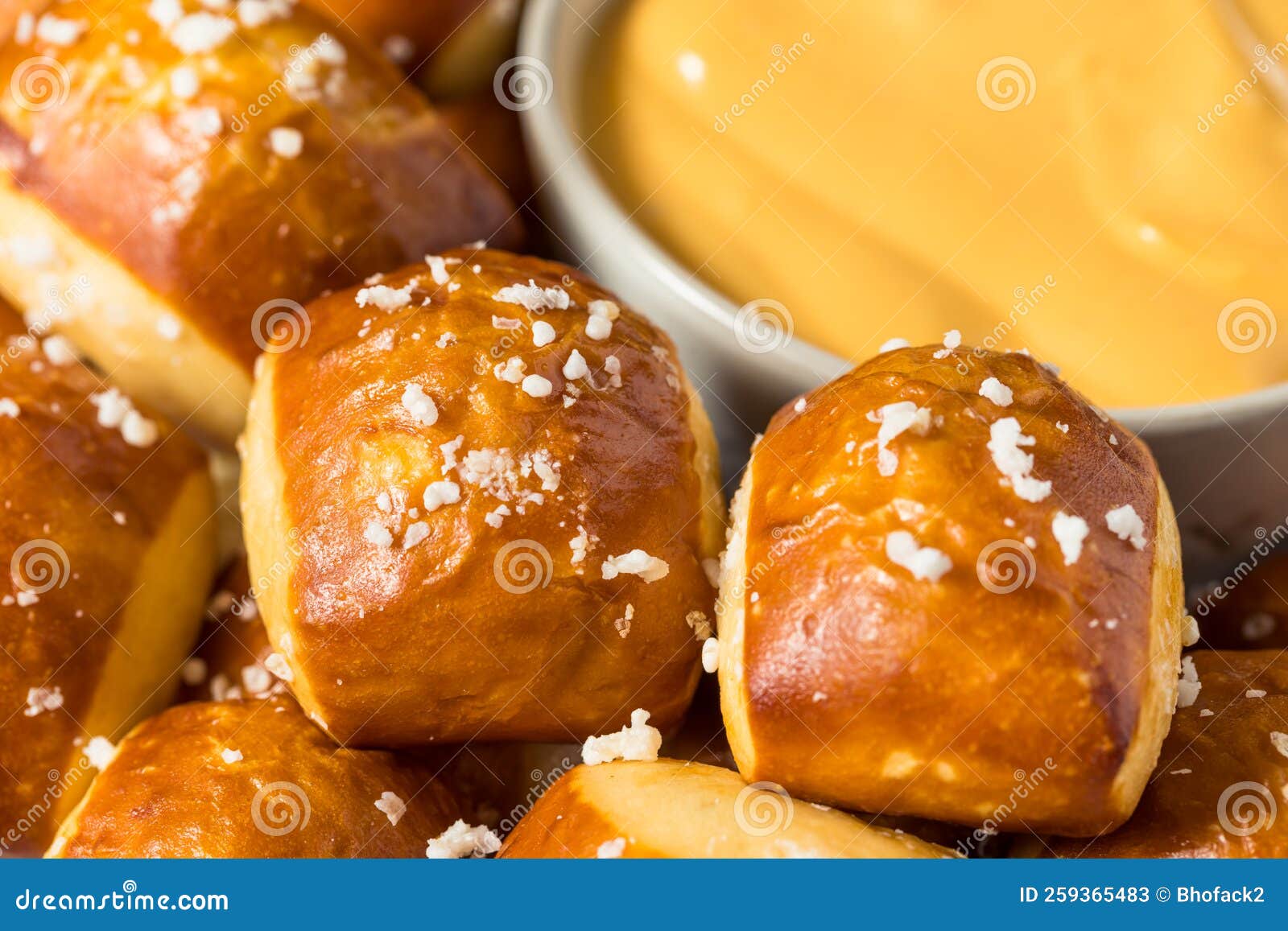 Homemade Small Pretzel Bites Stock Image Image Of Party Salted 259365483