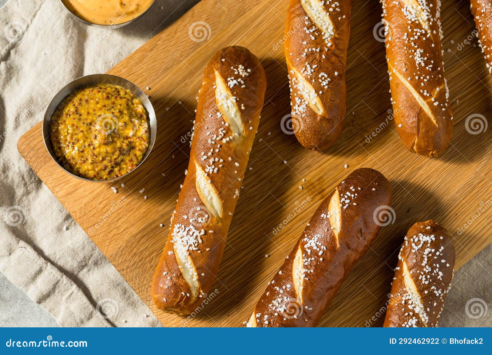 Homemade Soft Pretzel Bread Sticks Stock Photo - Image of breakfast ...