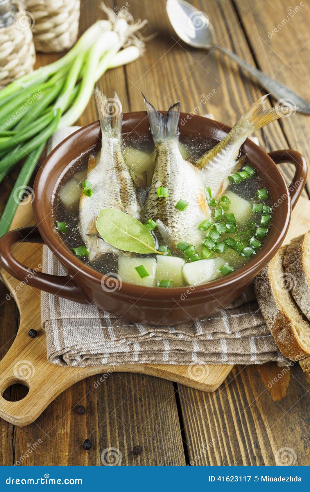Homemade Soup of River Fish in the Bowl Stock Image - Image of food ...