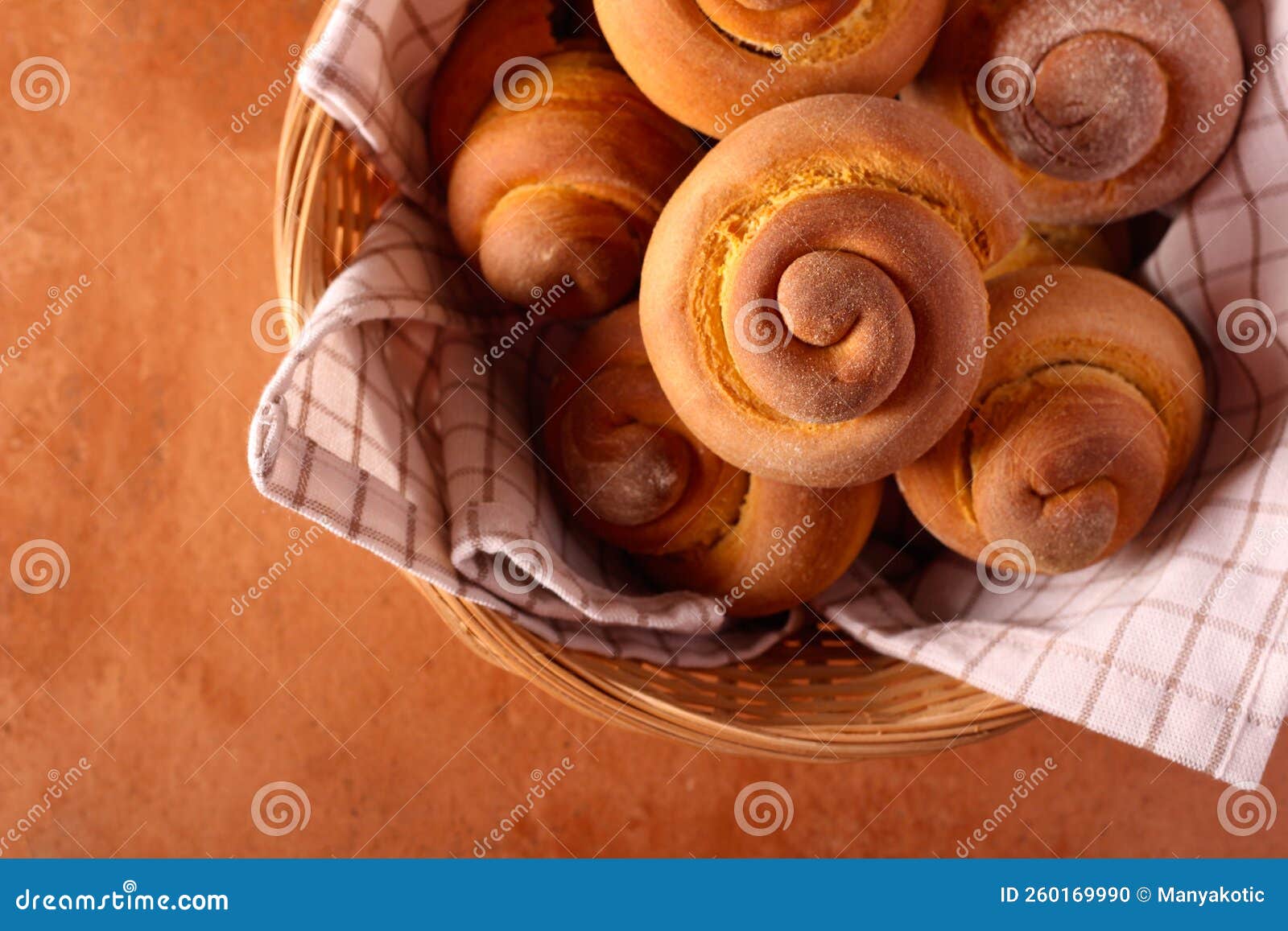 Homemade Spiral Shaped Sweet Bread Stock Photo - Image of brunch, copy ...