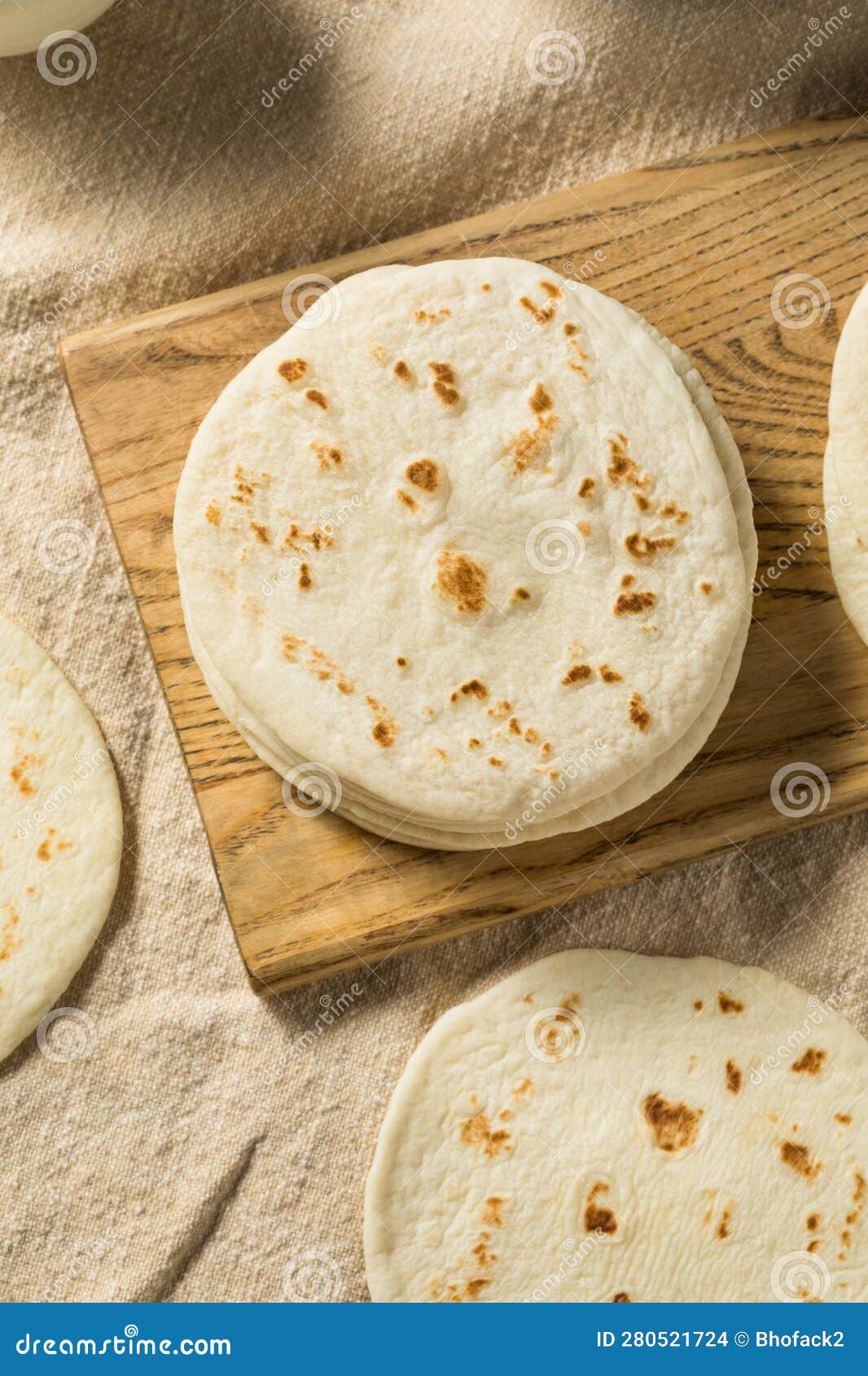 Homemade Street Taco Tortillas Stock Photo - Image of homemade, stack ...