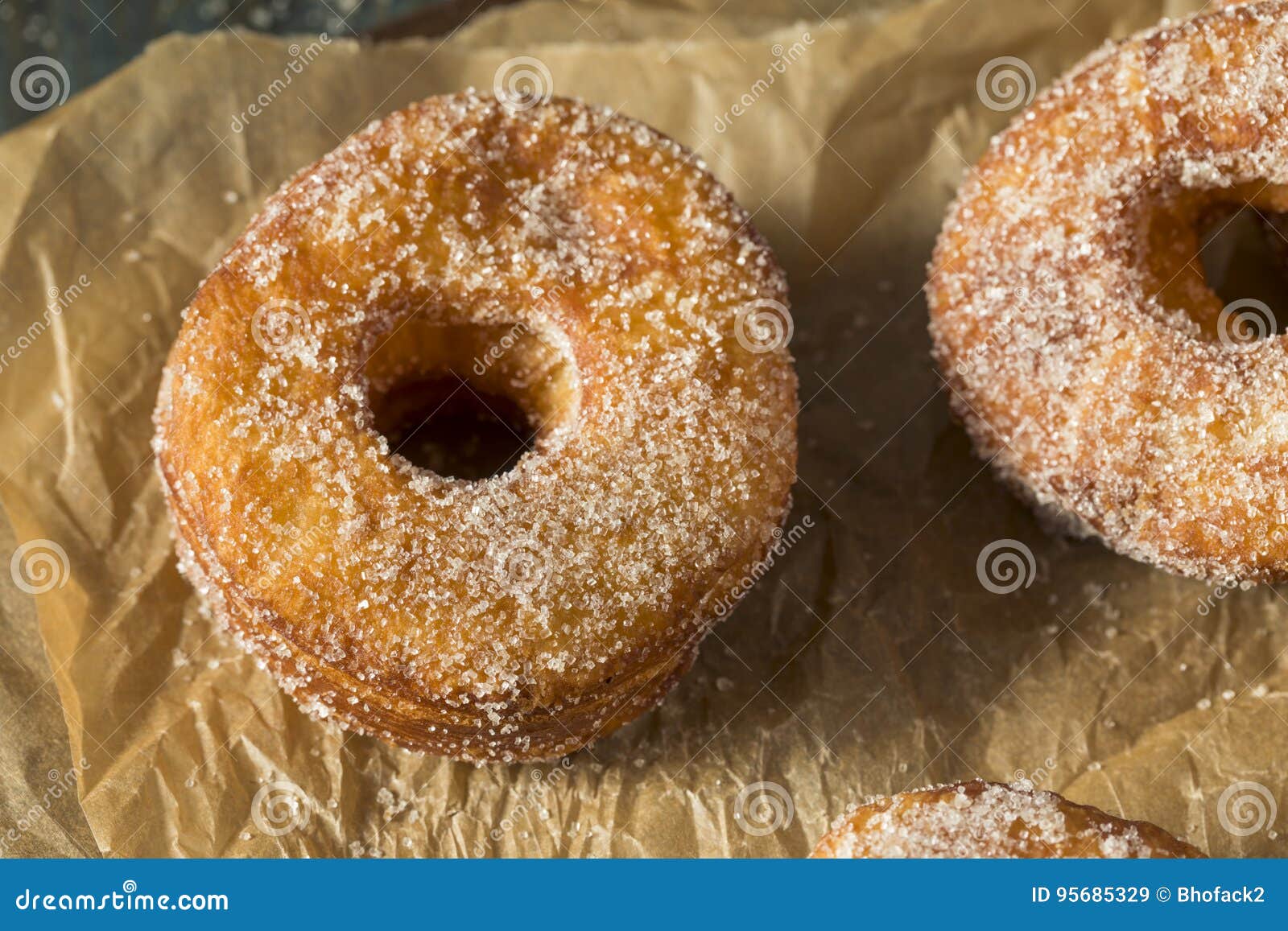 Homemade Sugary Cronut Donuts Stock Image - Image of food, confection ...