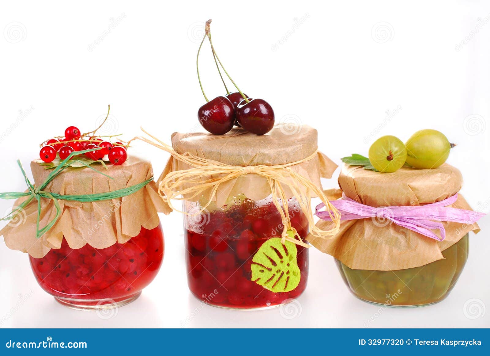 Homemade Summer Fruit Preserves Stock Photo - Image of preserve ...