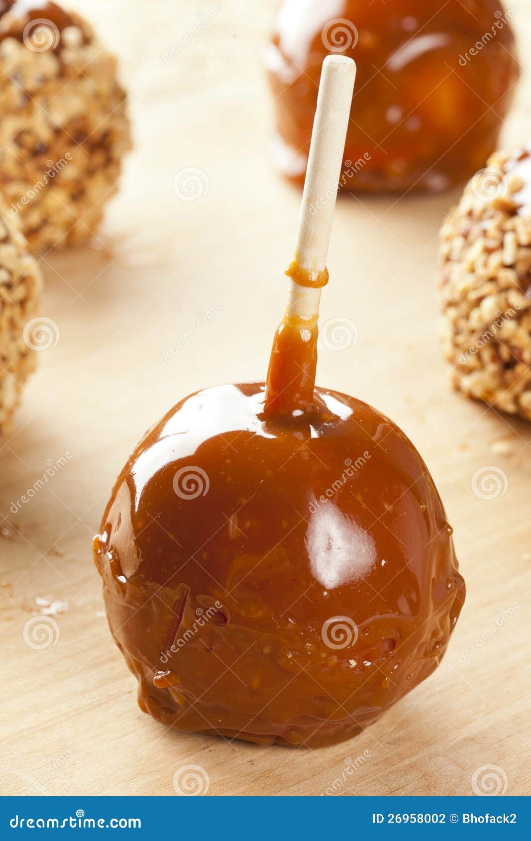 Homemade Taffy Apple stock photo. Image of taffy, brown - 26958002