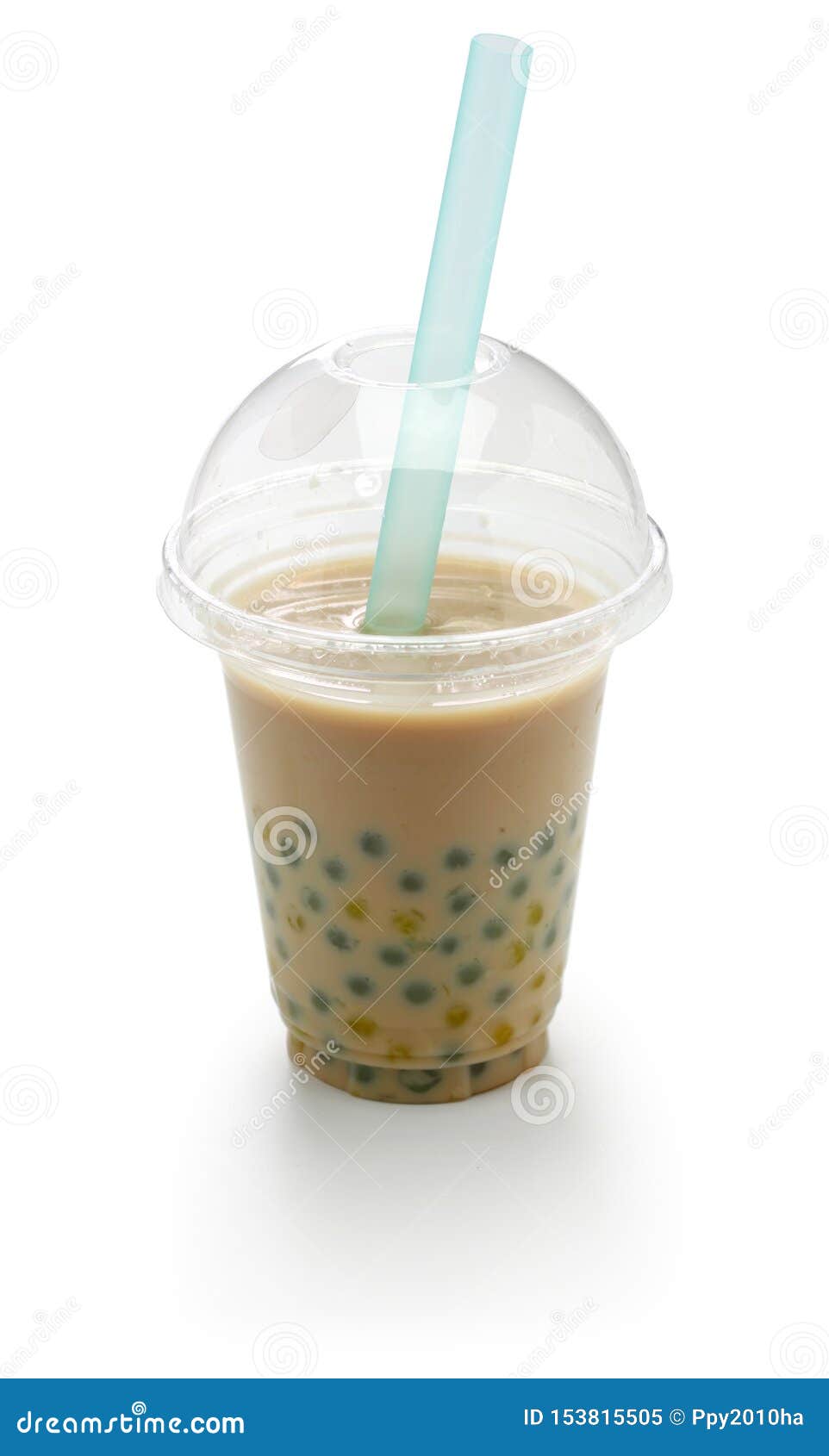 Homemade tapioca milk tea stock image. Image of latte - 153815505