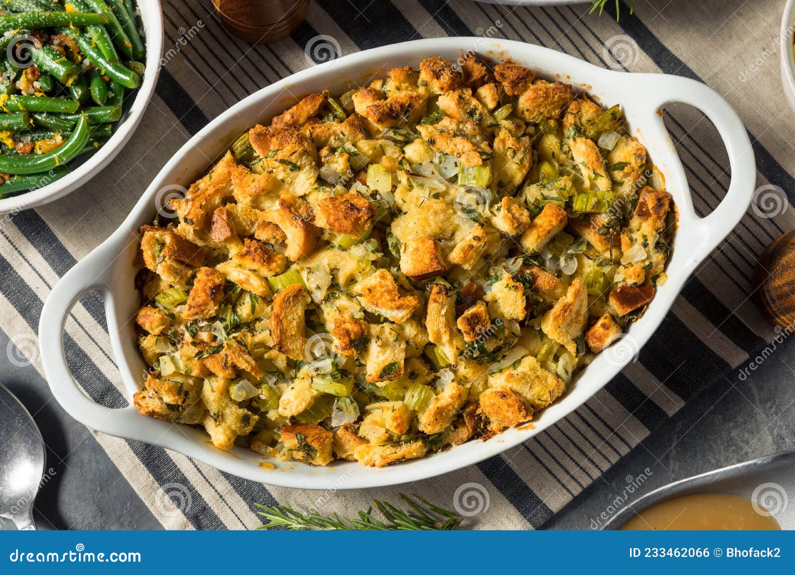 Homemade Thanksgiving Holiday Stuffing Stock Photo - Image of turkey ...