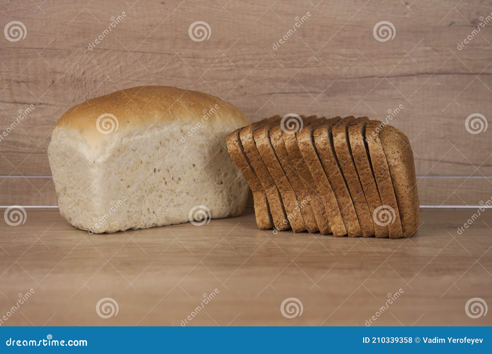 Homemade Toasted Whole Wheat Bread Stock Photo - Image of grain ...
