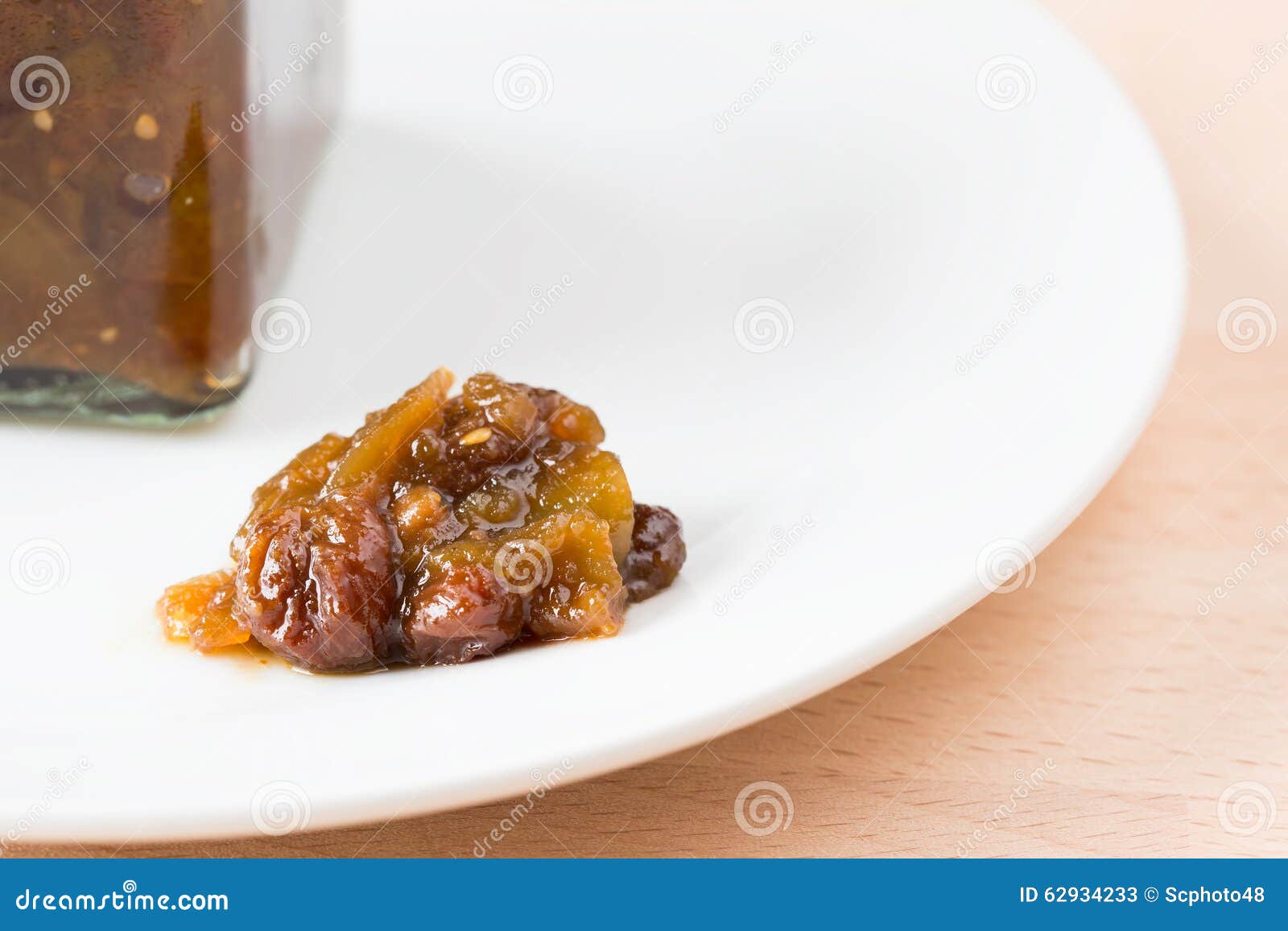 Homemade Tomato Chutney on a Plate Stock Image - Image of organic ...