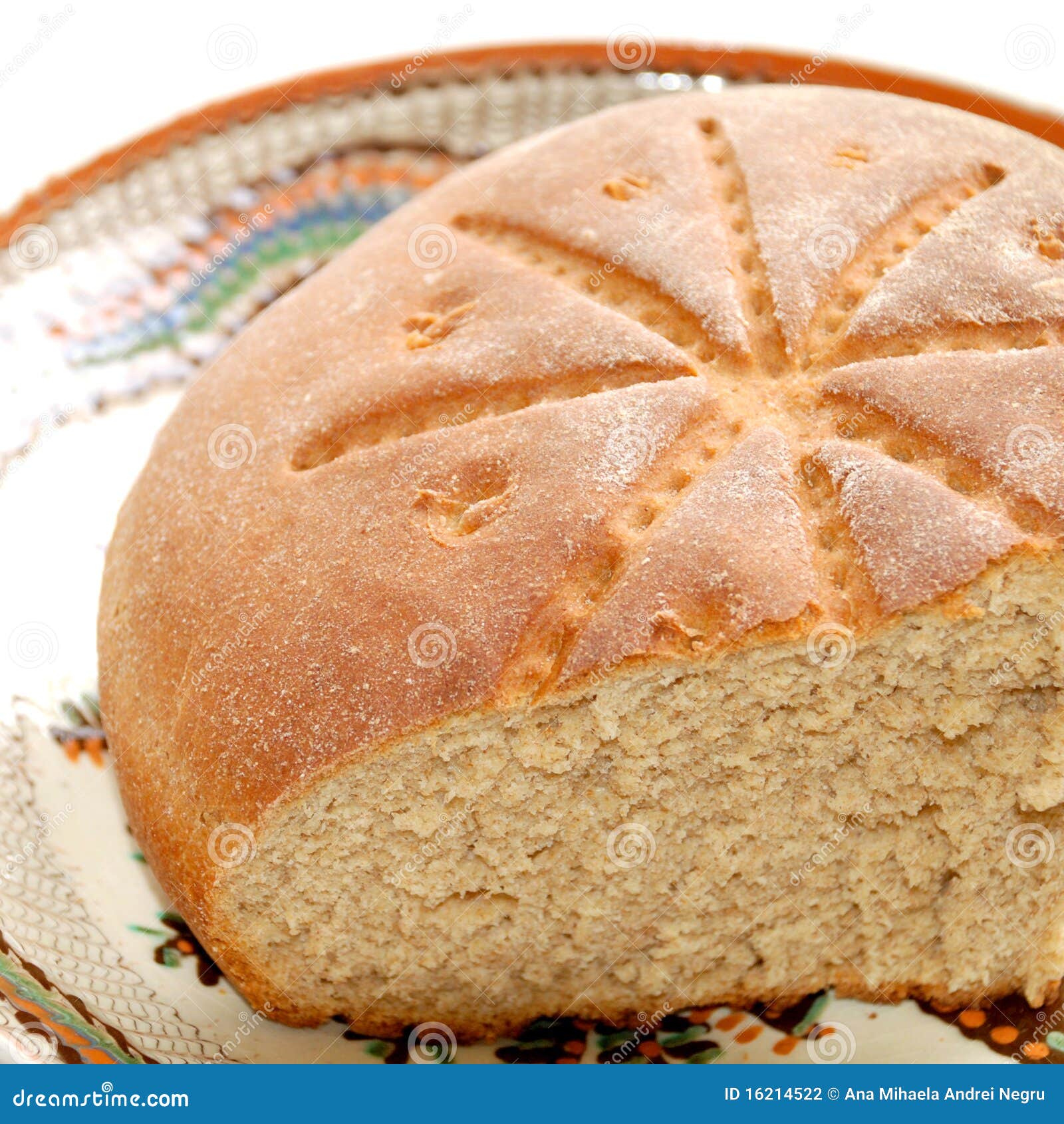 Homemade traditional bread stock photo. Image of green - 16214522