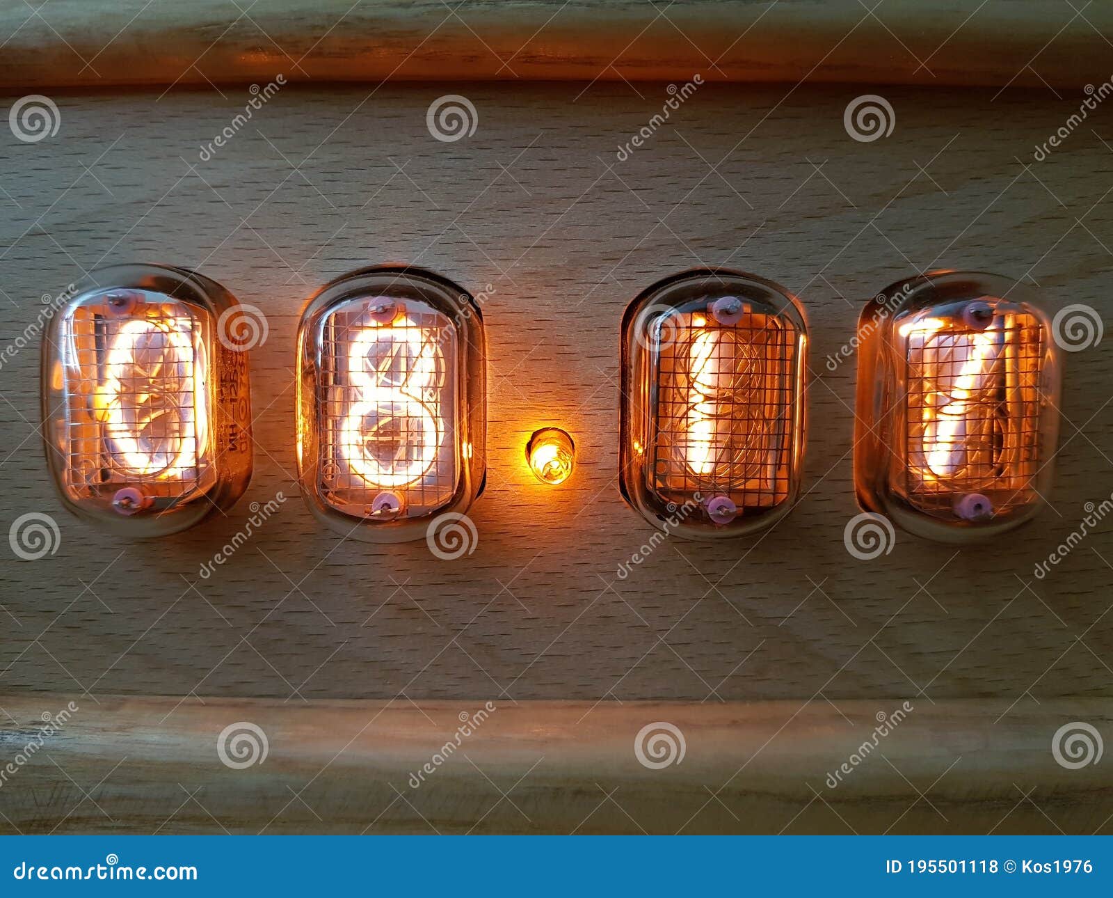 Homemade Clock on Discharge Indicators Stock Photo - Image of hand ...