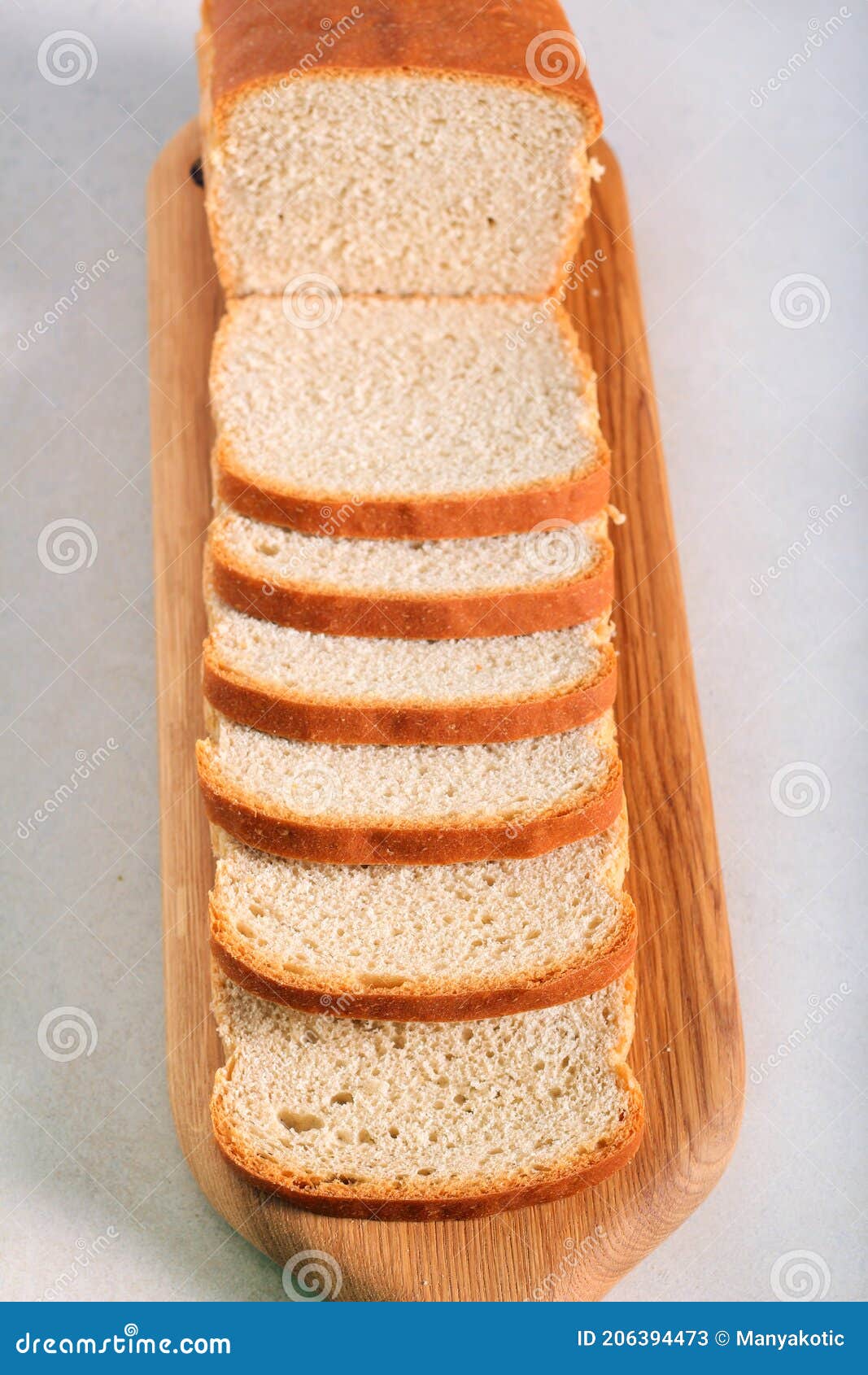 Homemade White Toast Bread, Sliced Stock Image - Image of food ...