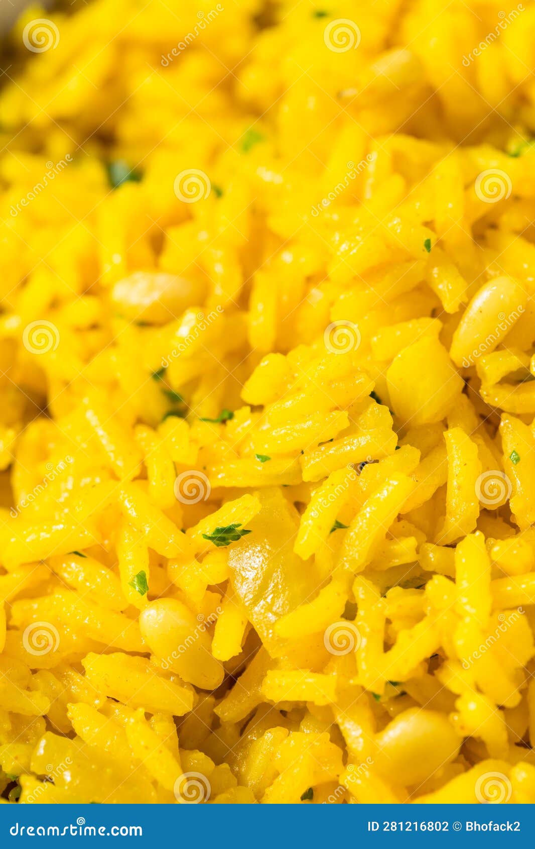 Homemade Yellow Mediterranean Rice Stock Photo - Image of traditional ...