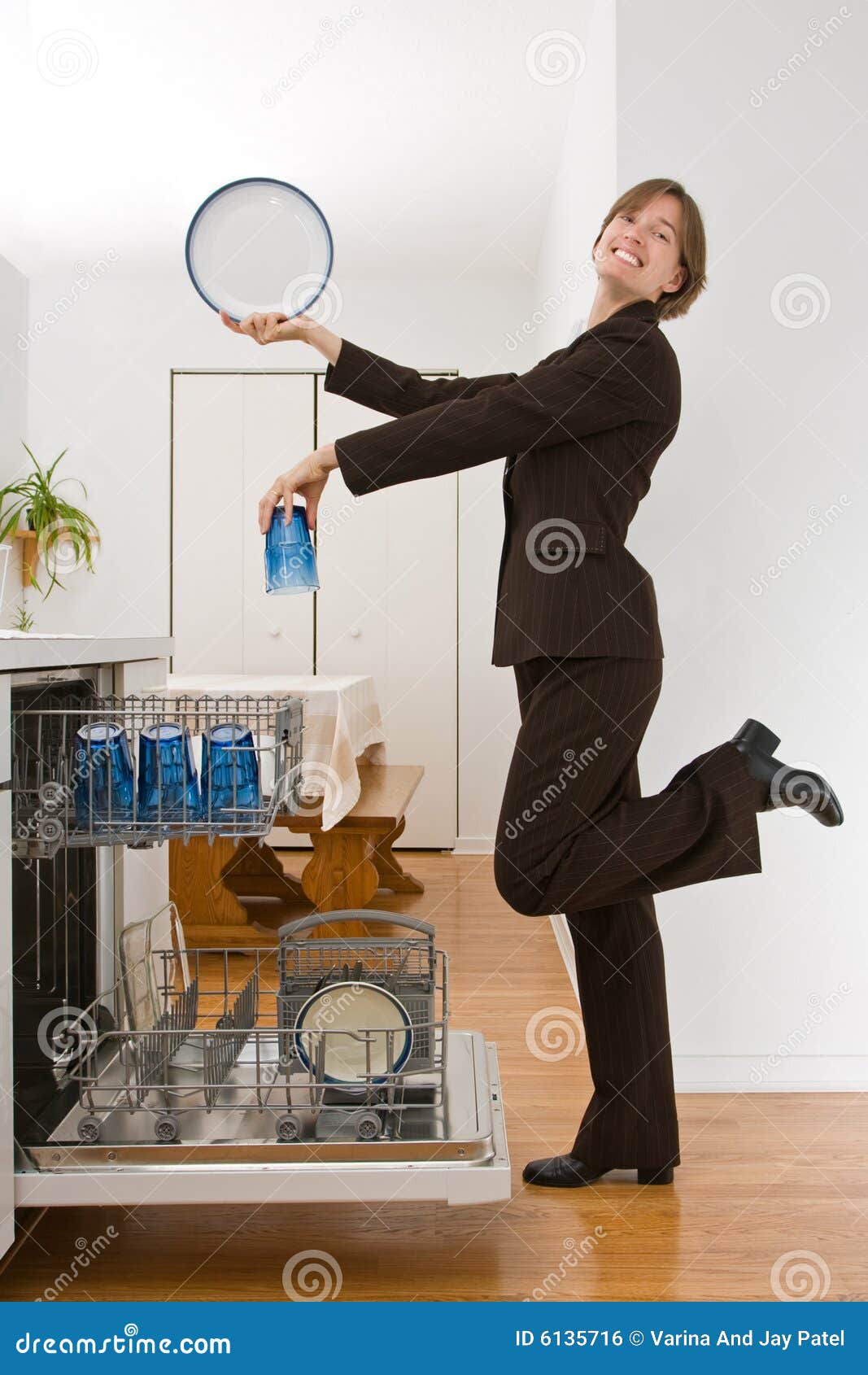 Homemaker stock photo. Image of dishwasher, housework - 6135716