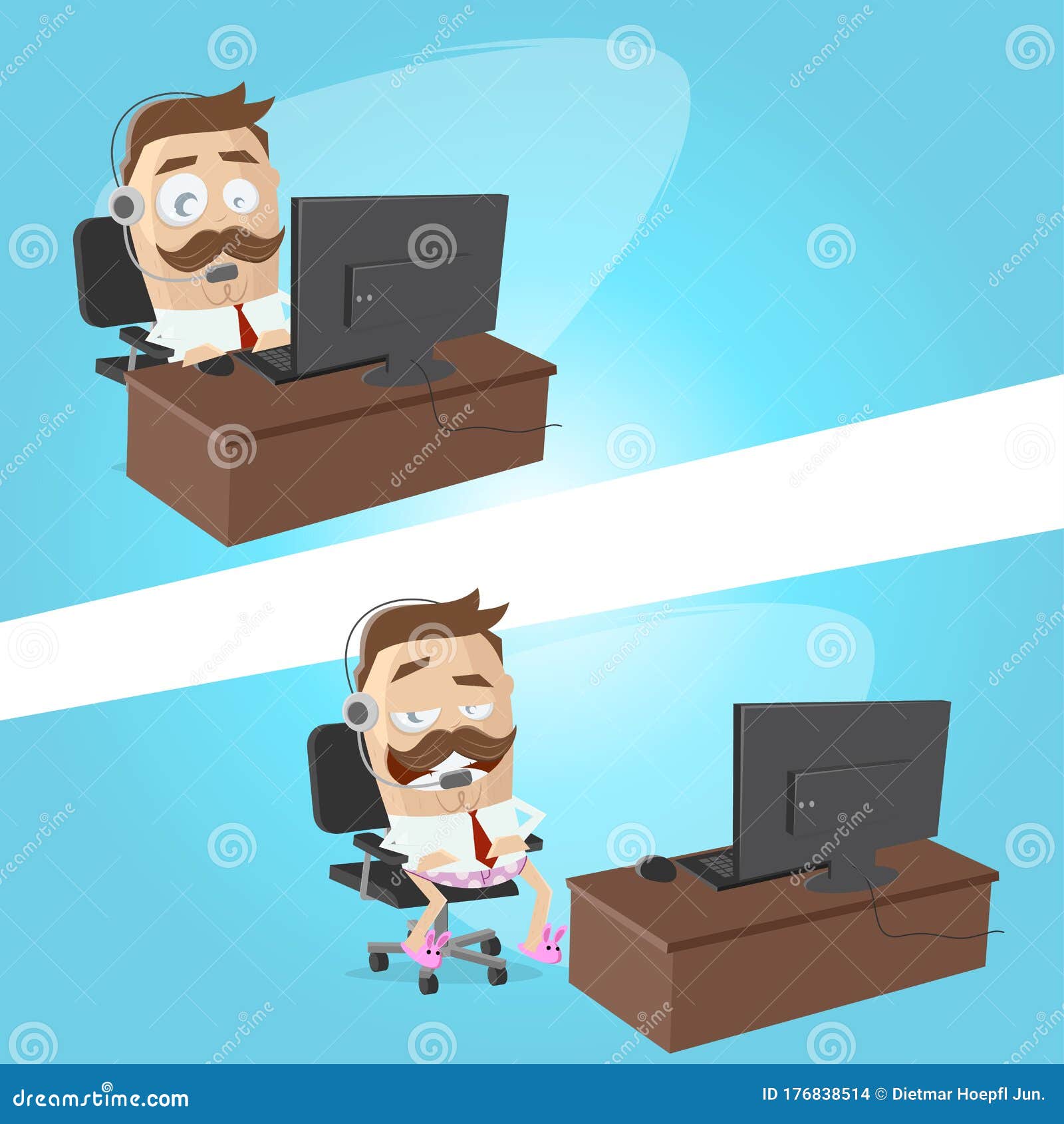 Homeoffice Cartoons, Illustrations & Vector Stock Images - 2333 ...