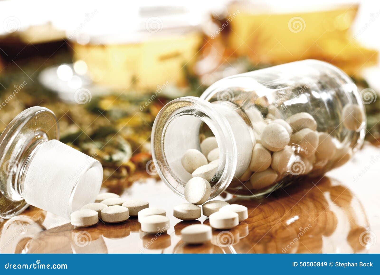 Homeopathic Pills in Apothecary Flask Stock Image - Image of healthcare ...