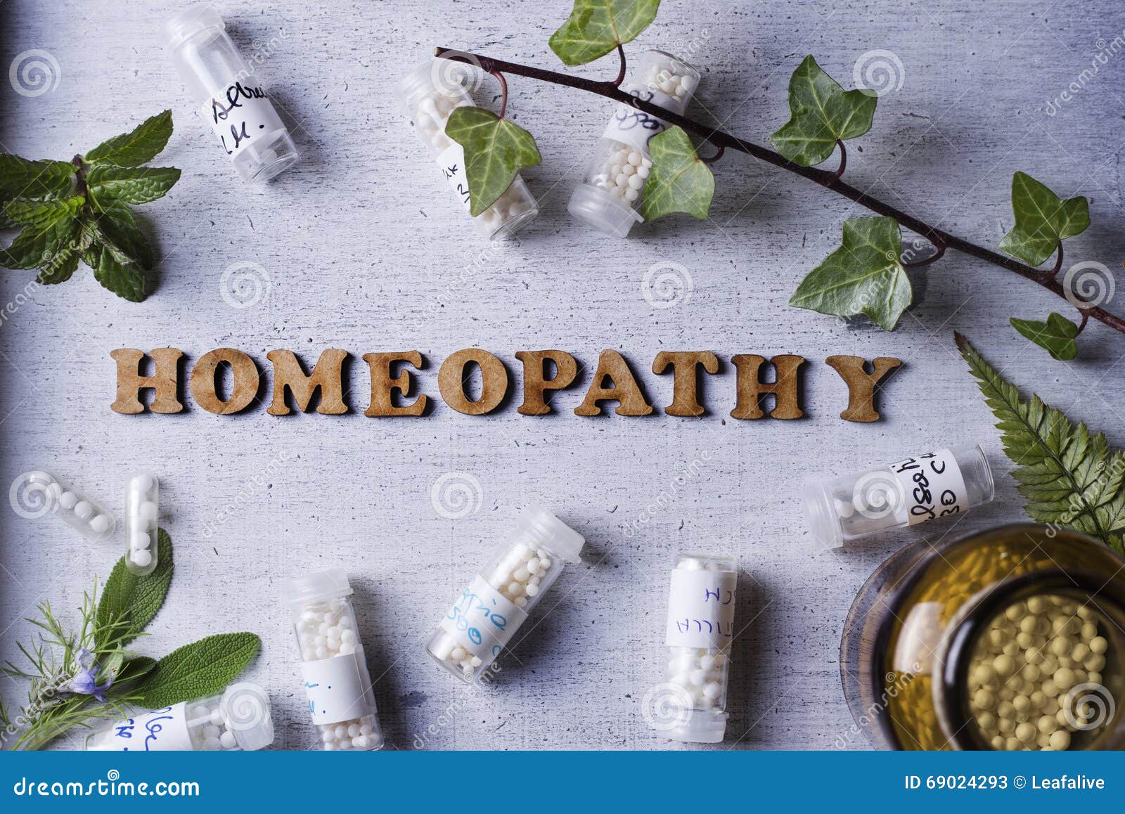 Homeopathy Globules and Bottles Stock Image - Image of liquid, clear ...