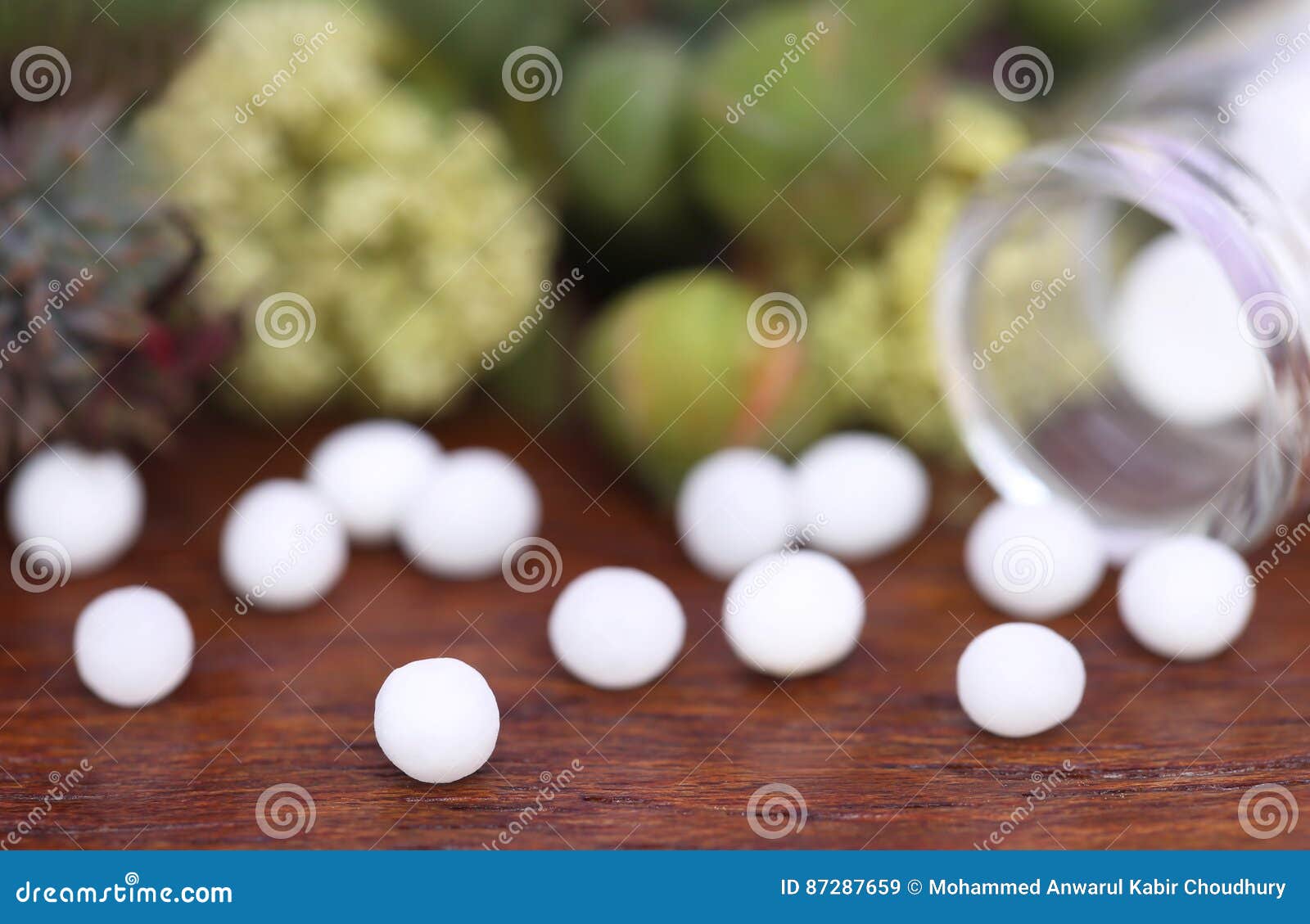 Homeopathy Globules with Some Herbs Stock Image - Image of organic ...