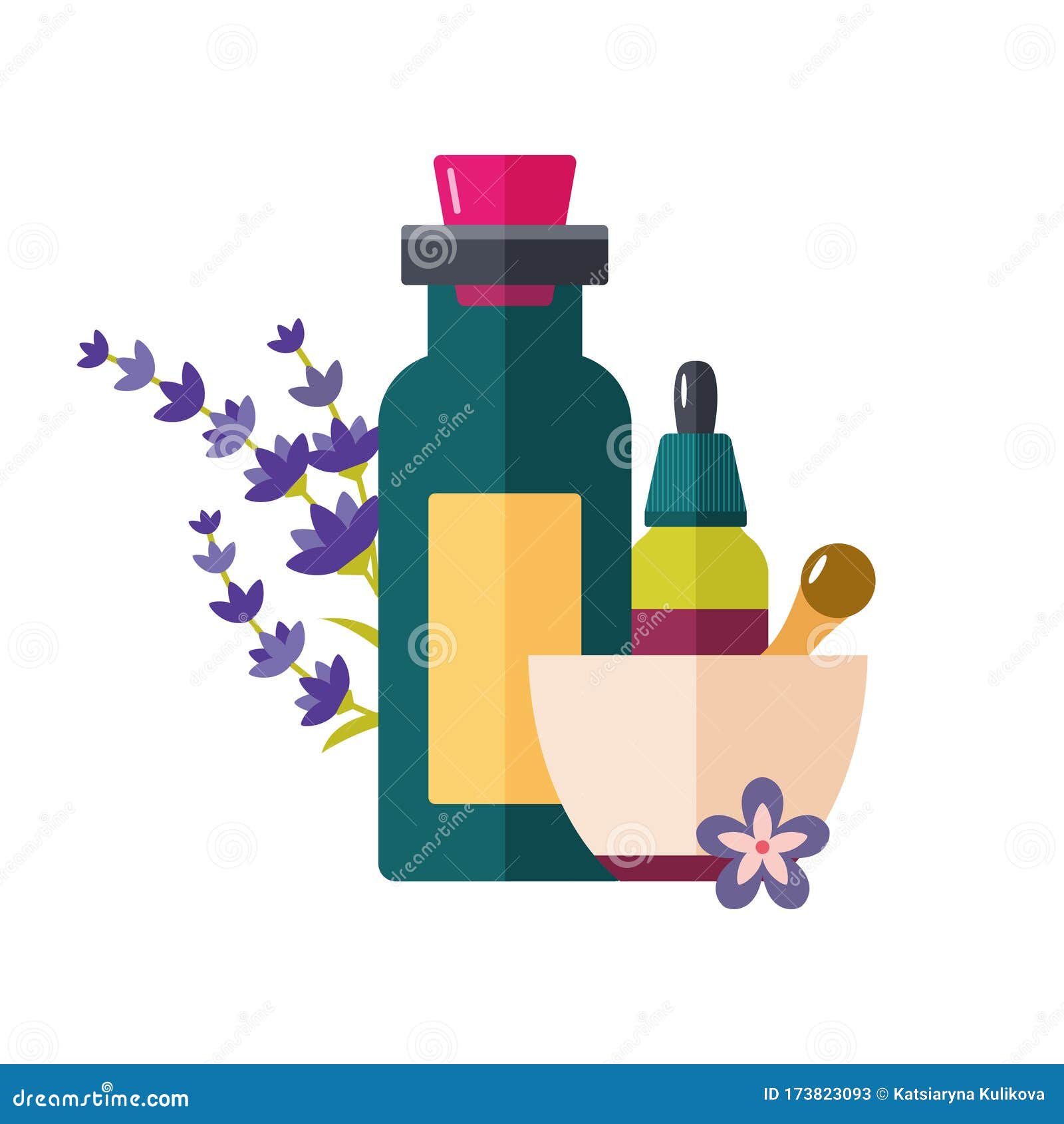Homeopathy And Holistic Medicine Bottle Mortar Sign Stock Vector