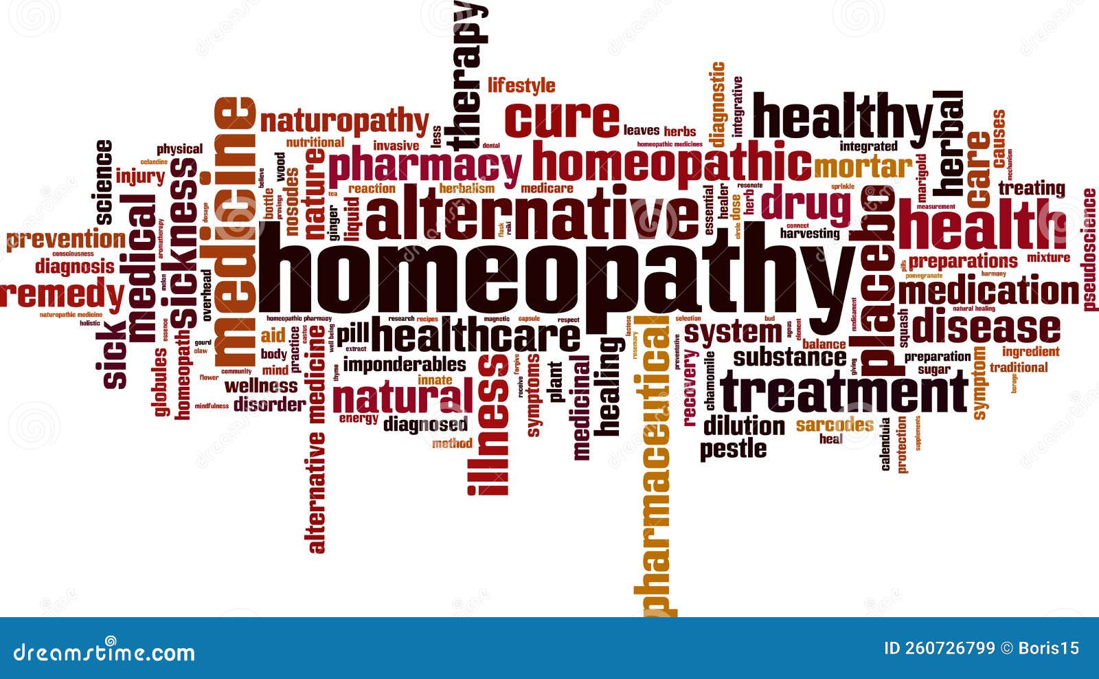Homeopathy word cloud stock vector. Illustration of imponderables ...