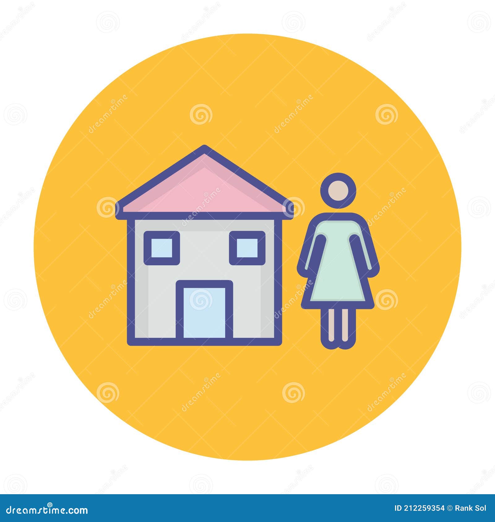 Homeowner Isolated Vector Icon Which Can Easily Modify or Edit Stock ...