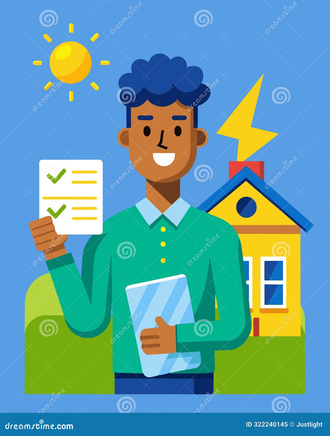 Electric Bill Icon Illustrated Royalty-Free Stock Photo | CartoonDealer ...