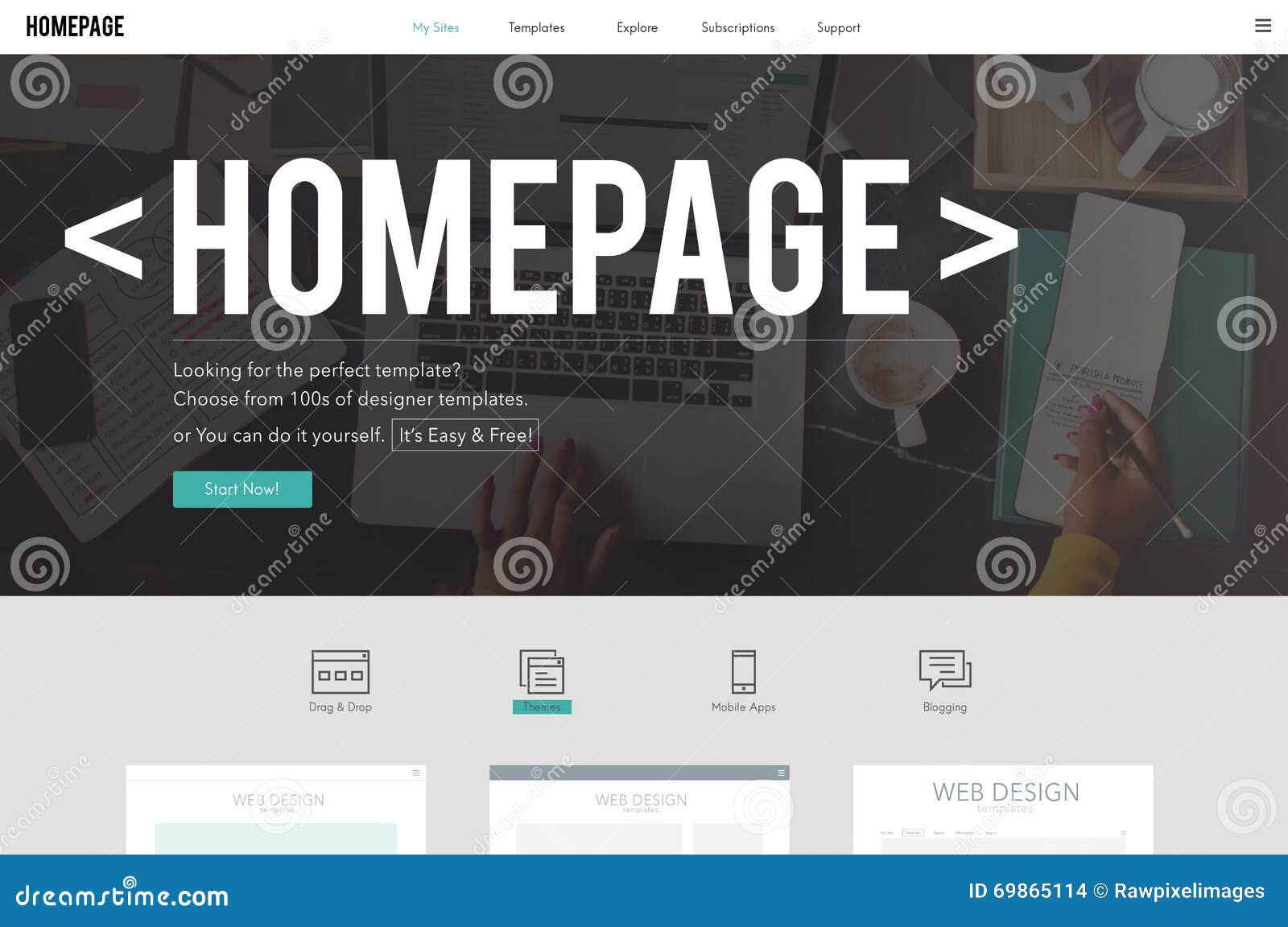 Homepage Address Online Technology Www Concept Stock Illustration ...