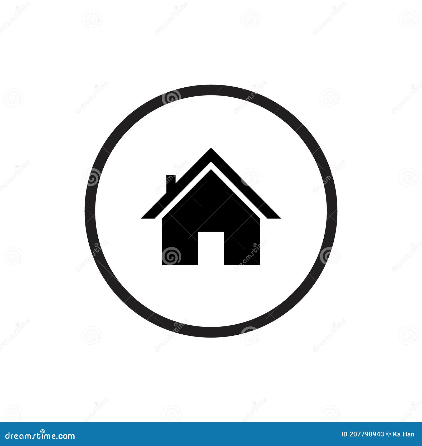 Homepage Icon Vector. House Symbol Image Stock Vector - Illustration of ...