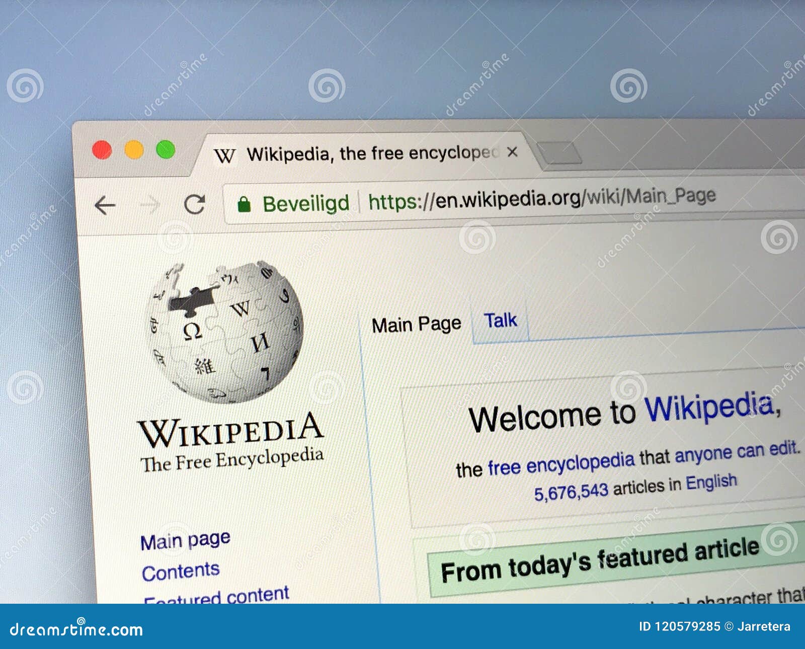 Homepage of wikipedia editorial image. Image of official - 120579285