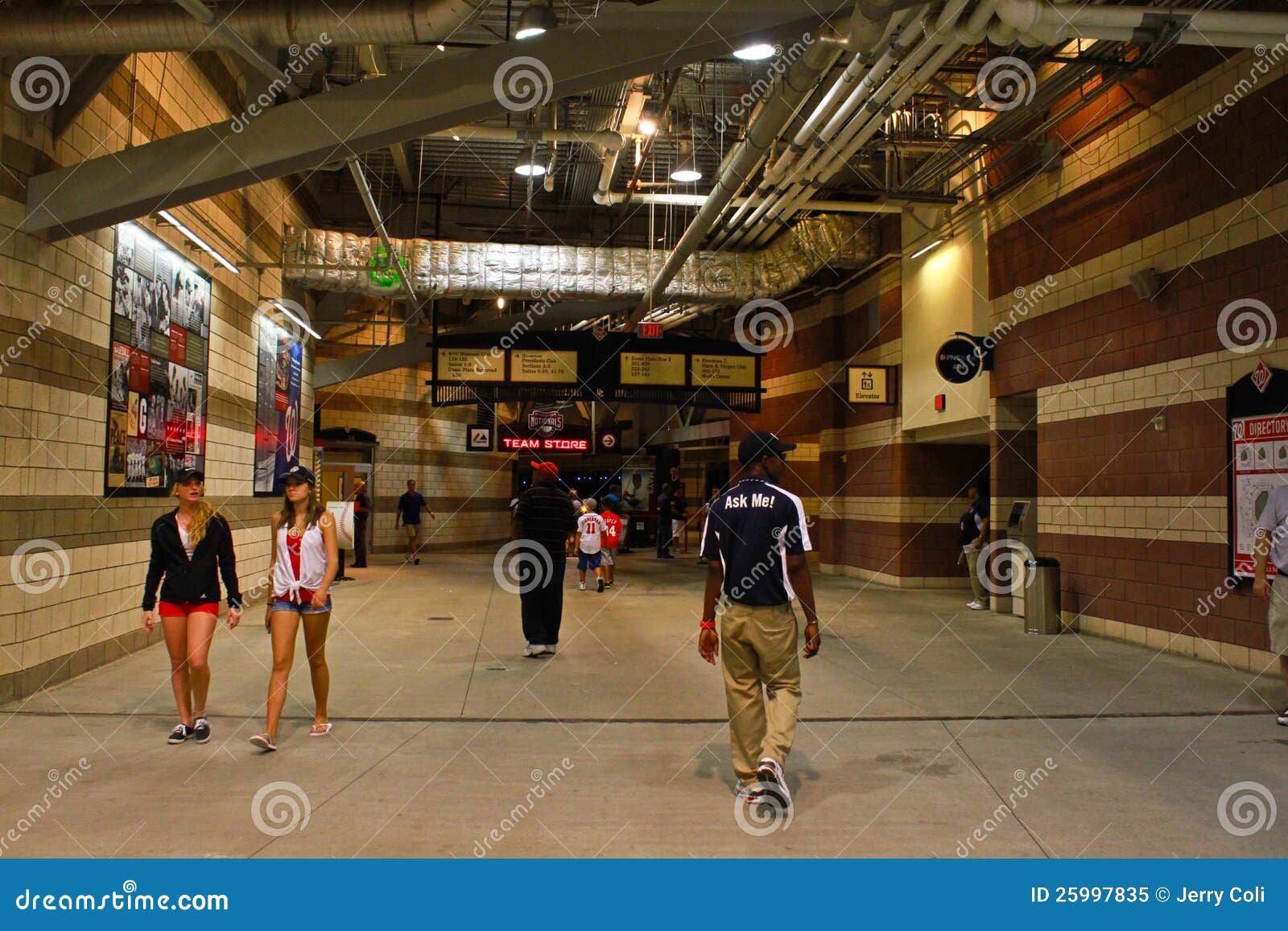 Homeplate Concourse Nationals Park Washington, DC Editorial Image ...