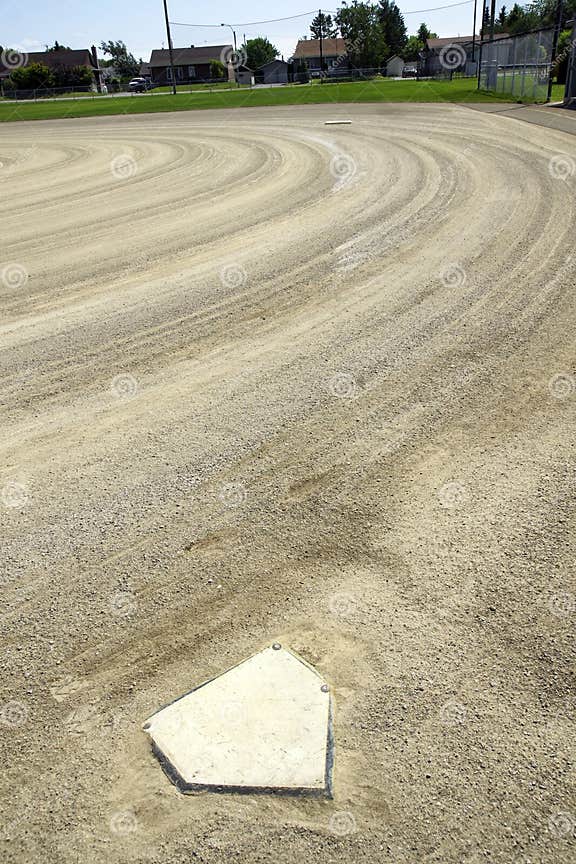 Homeplate and First Base Vertical Stock Image - Image of field, play ...