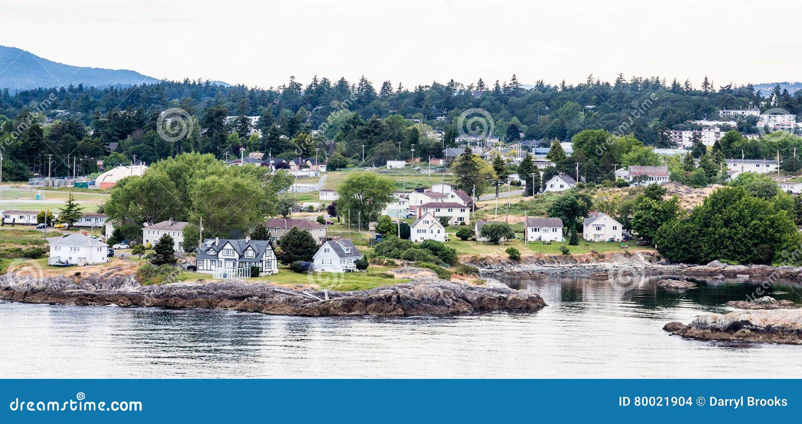 Homes Along Coast of Victoria Stock Photo - Image of destination, homes ...