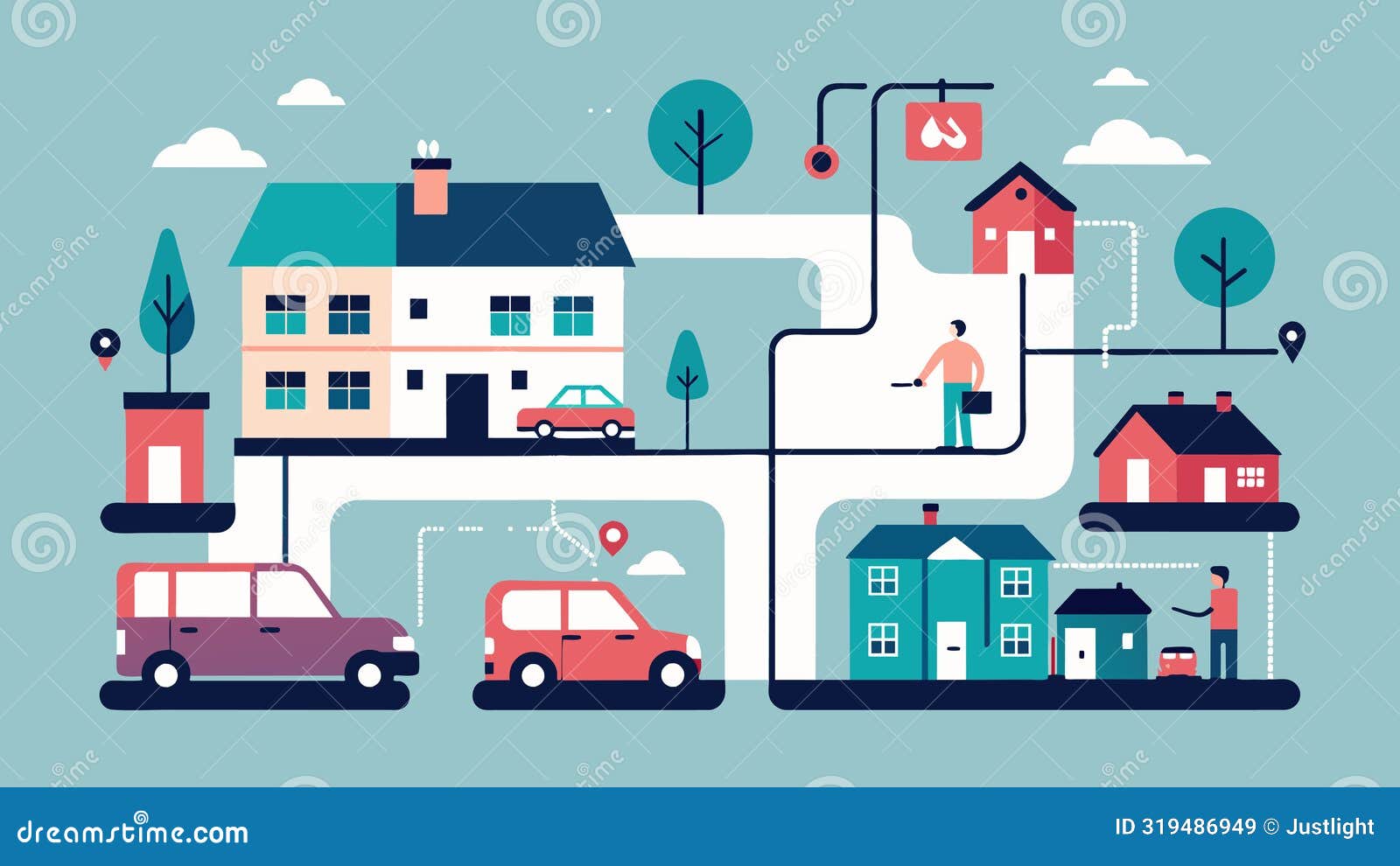 This Homes Layout Is Designed With Data On The Traffic Flow Of The ...