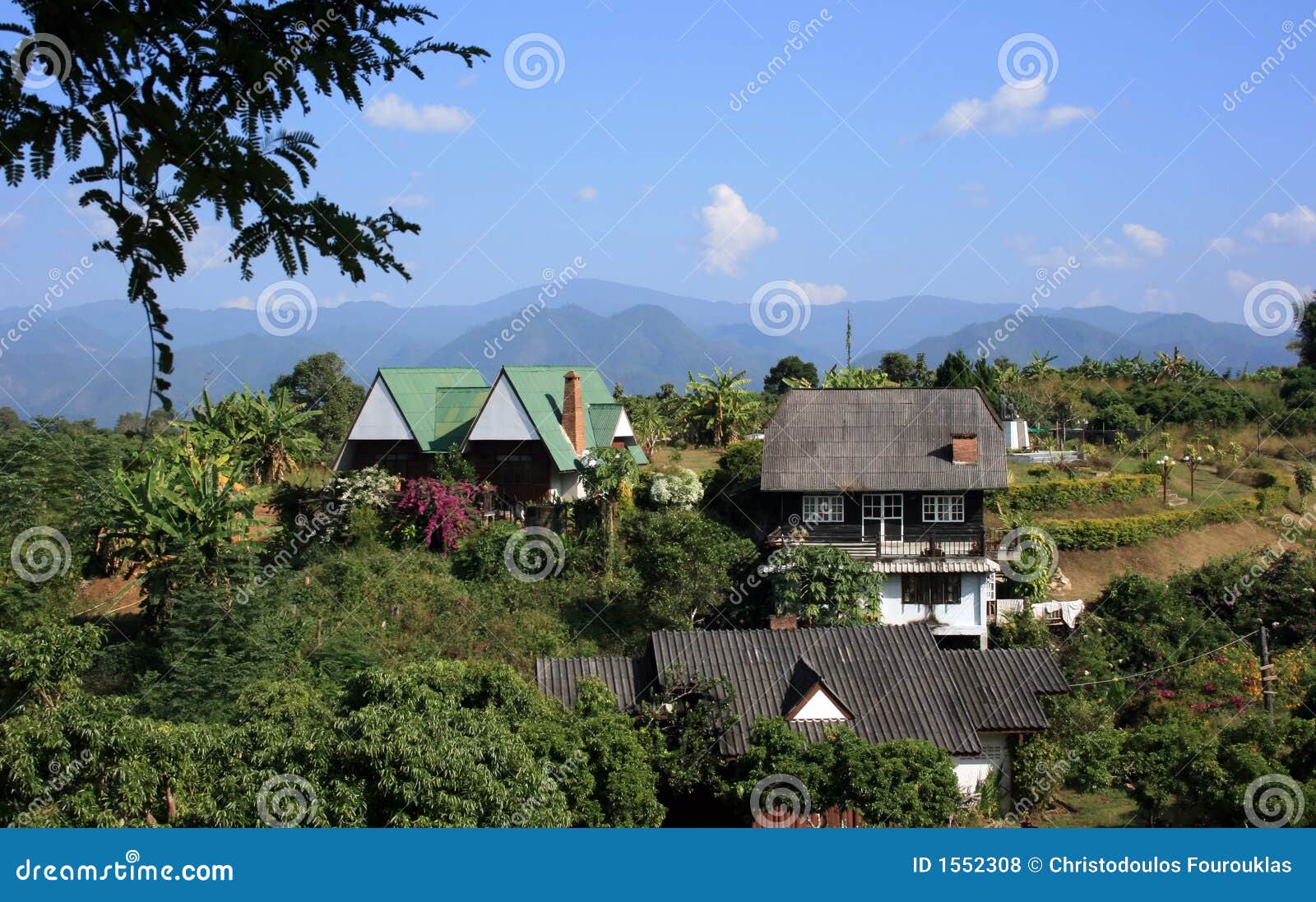 Homes in nature stock photo. Image of travel, places, heaven - 1552308
