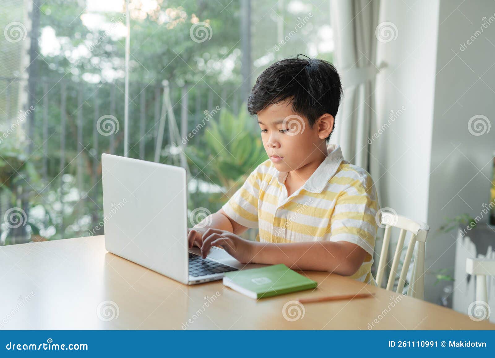 Homeschooling and Distance Education for Kids Stock Image - Image of ...