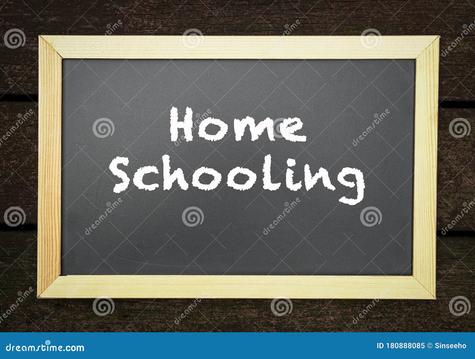 Homeschooling. Words or Typed Text on Blackboard Stock Image - Image of ...
