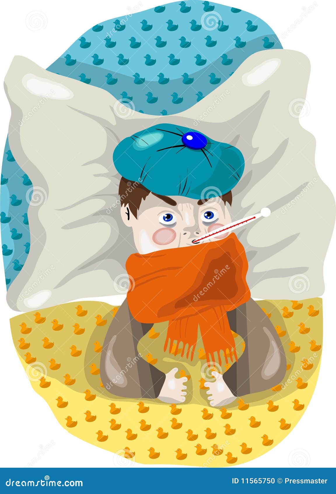 Homesick stock vector. Illustration of diseased, adult - 11565750